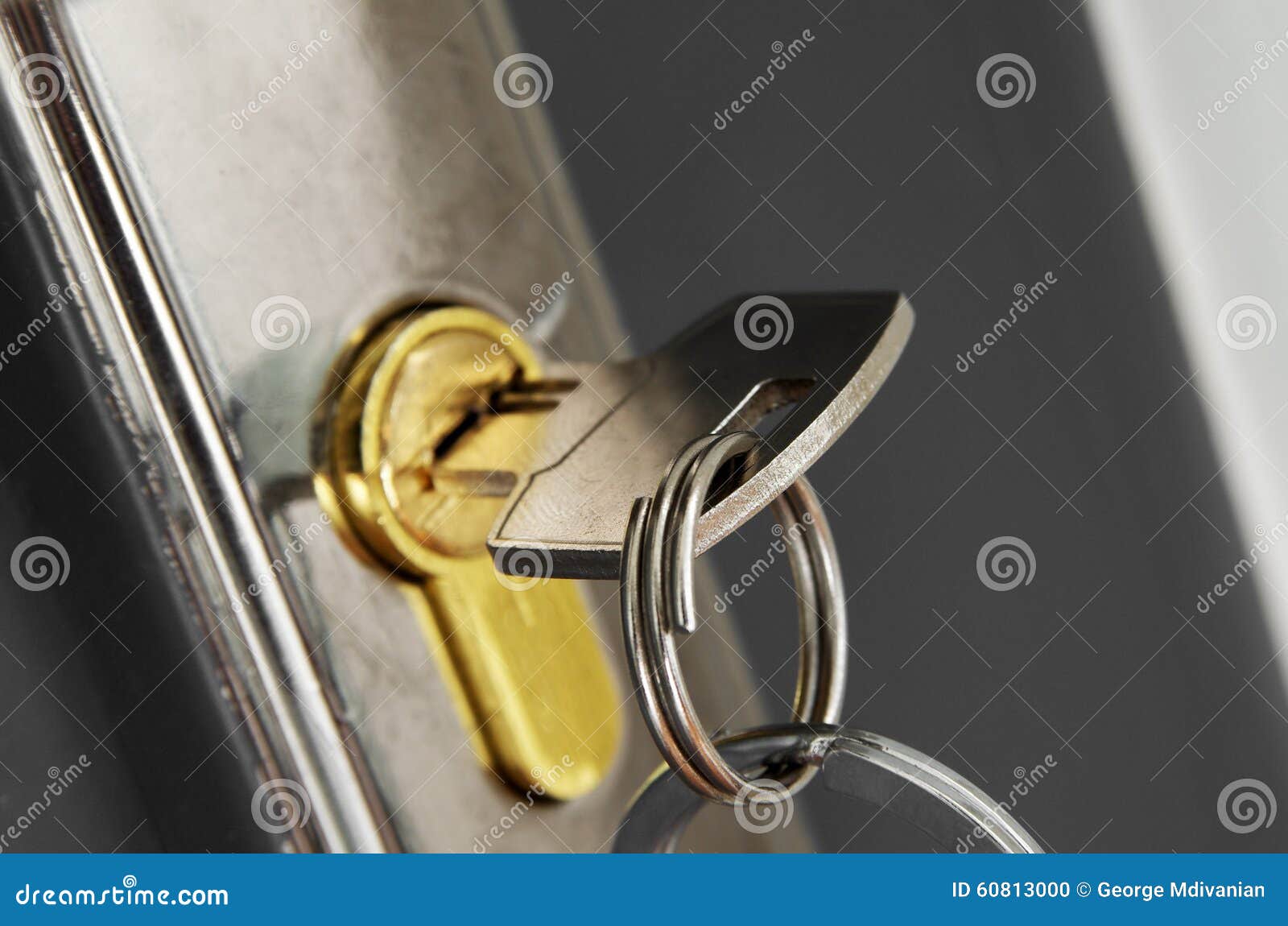 Door key stock photo. Image of security, metal, doorknob - 60813000