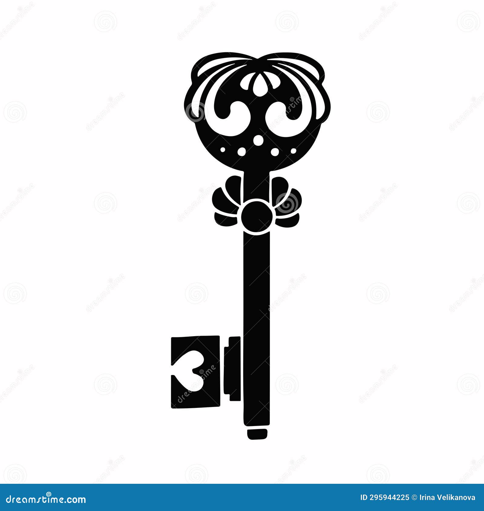 Door Key Silhouette Black Retro, Protection, Vector Illustration Eps10 ...