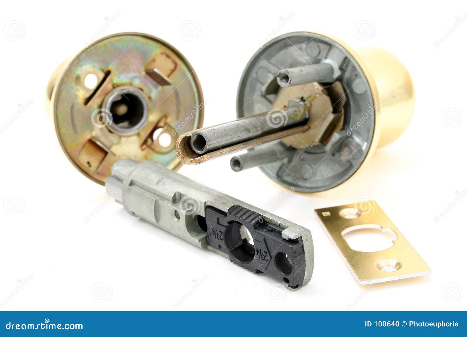 Door Knob With Blank Flyer Mock Up. Empty White Flier Mockup Stock ...