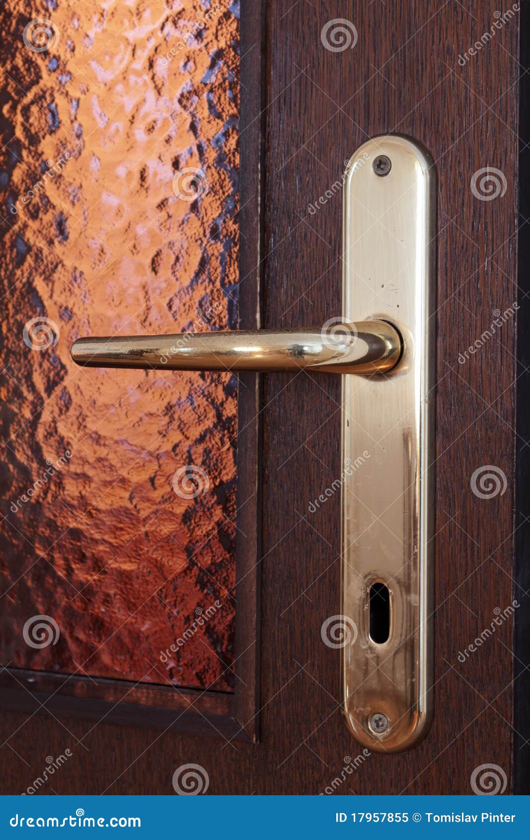 Door Knob With Blank Flyer Mock Up. Empty White Flier Mockup Stock ...