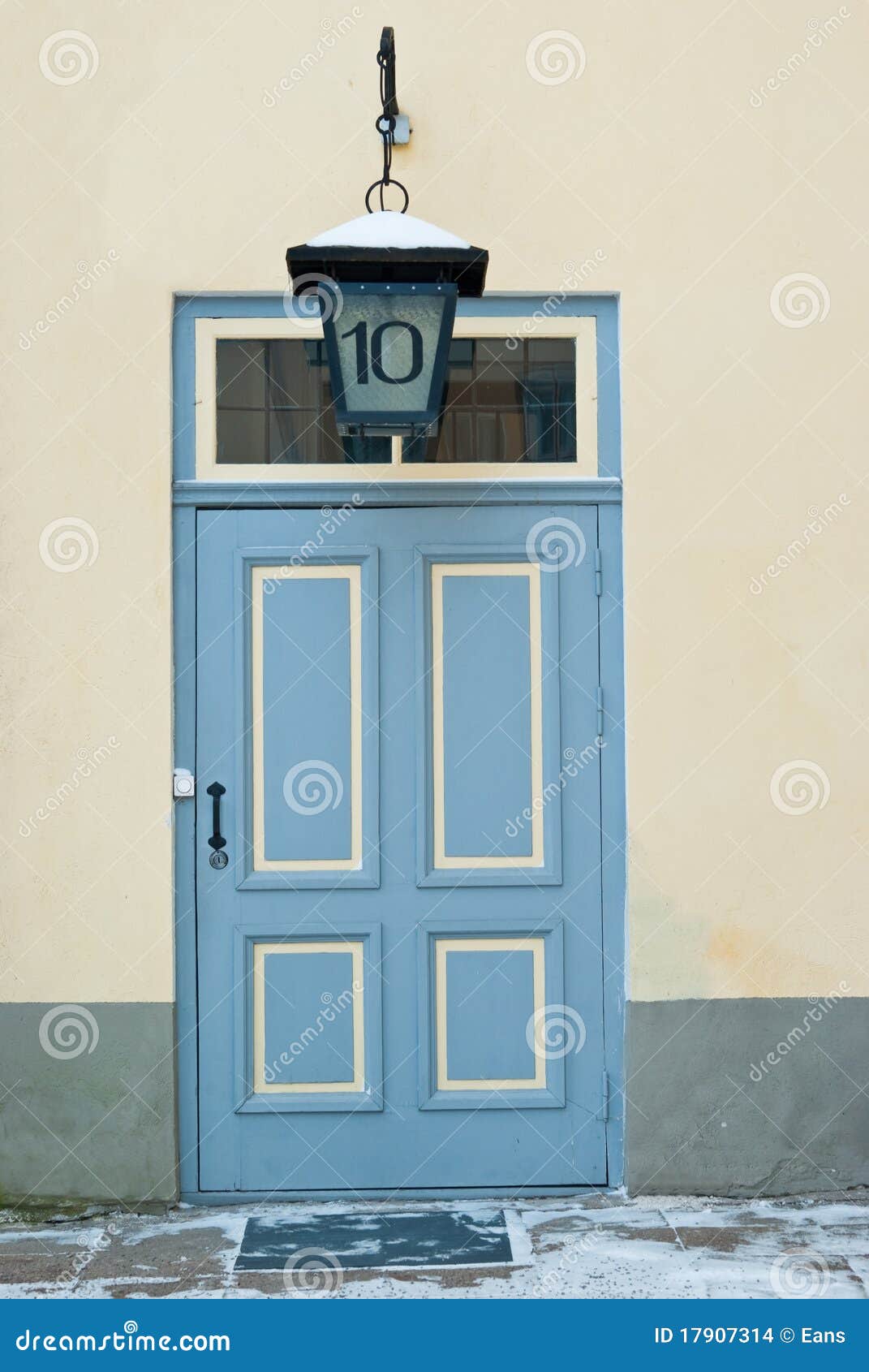 Door and lantern stock photo. Image of residence, glass - 17907314