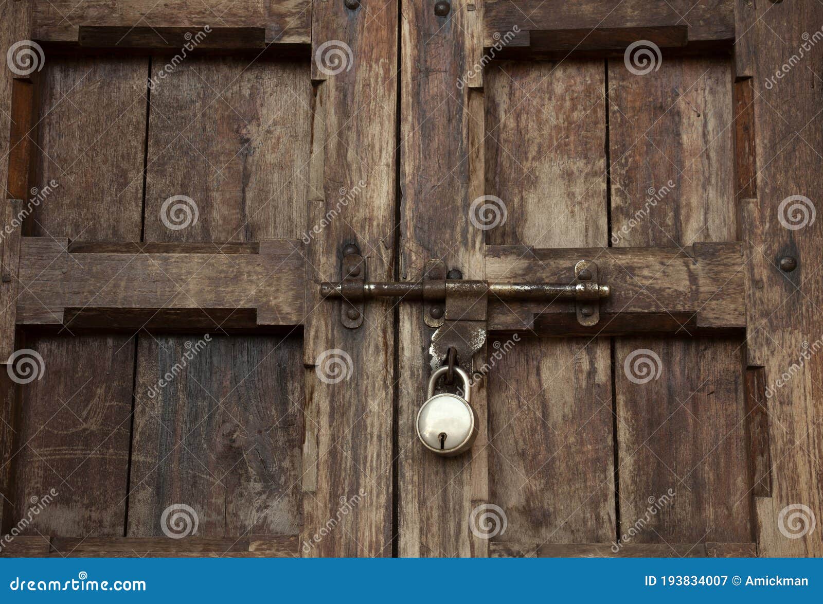 Door with Latch and Keyhole Stock Image - Image of door, vintage: 193834007