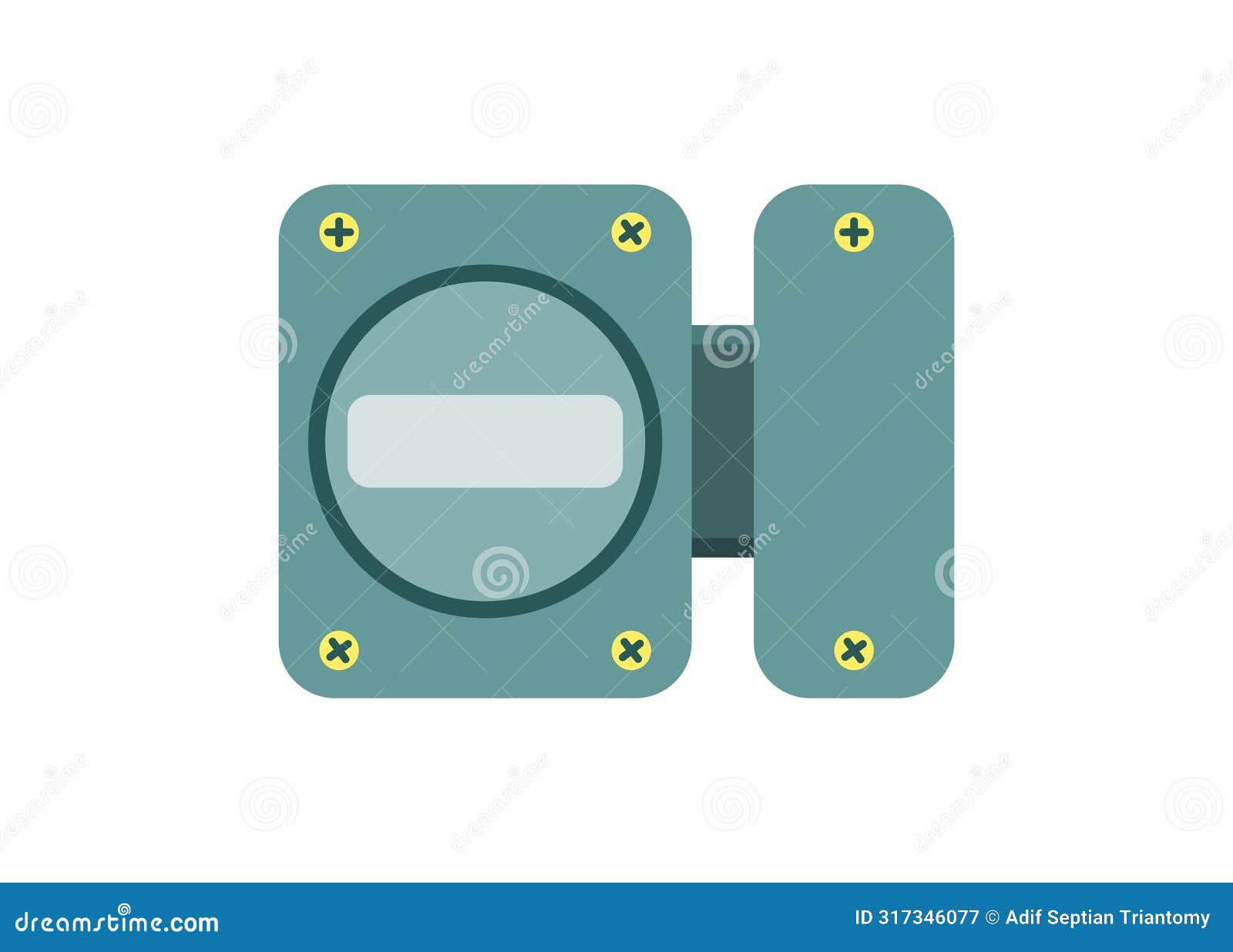 Door Latch Simple Vector Icon Cartoon Illustration | CartoonDealer.com ...
