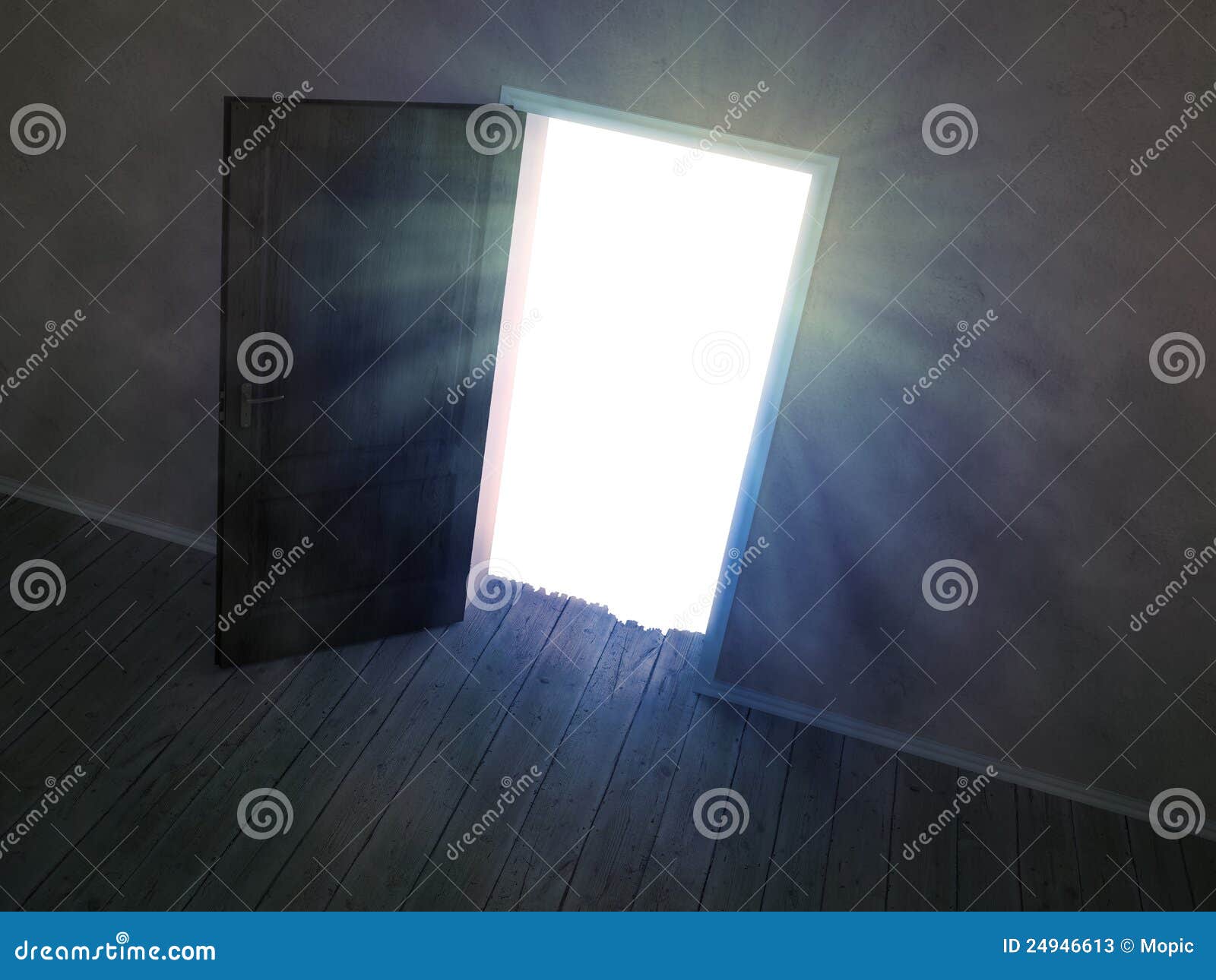 Door leading to light stock image. Image of exit, infinity - 24946613