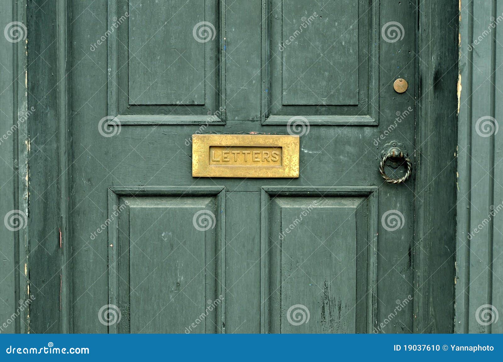 Door with letter box stock photo. Image of colour, structure - 19037610