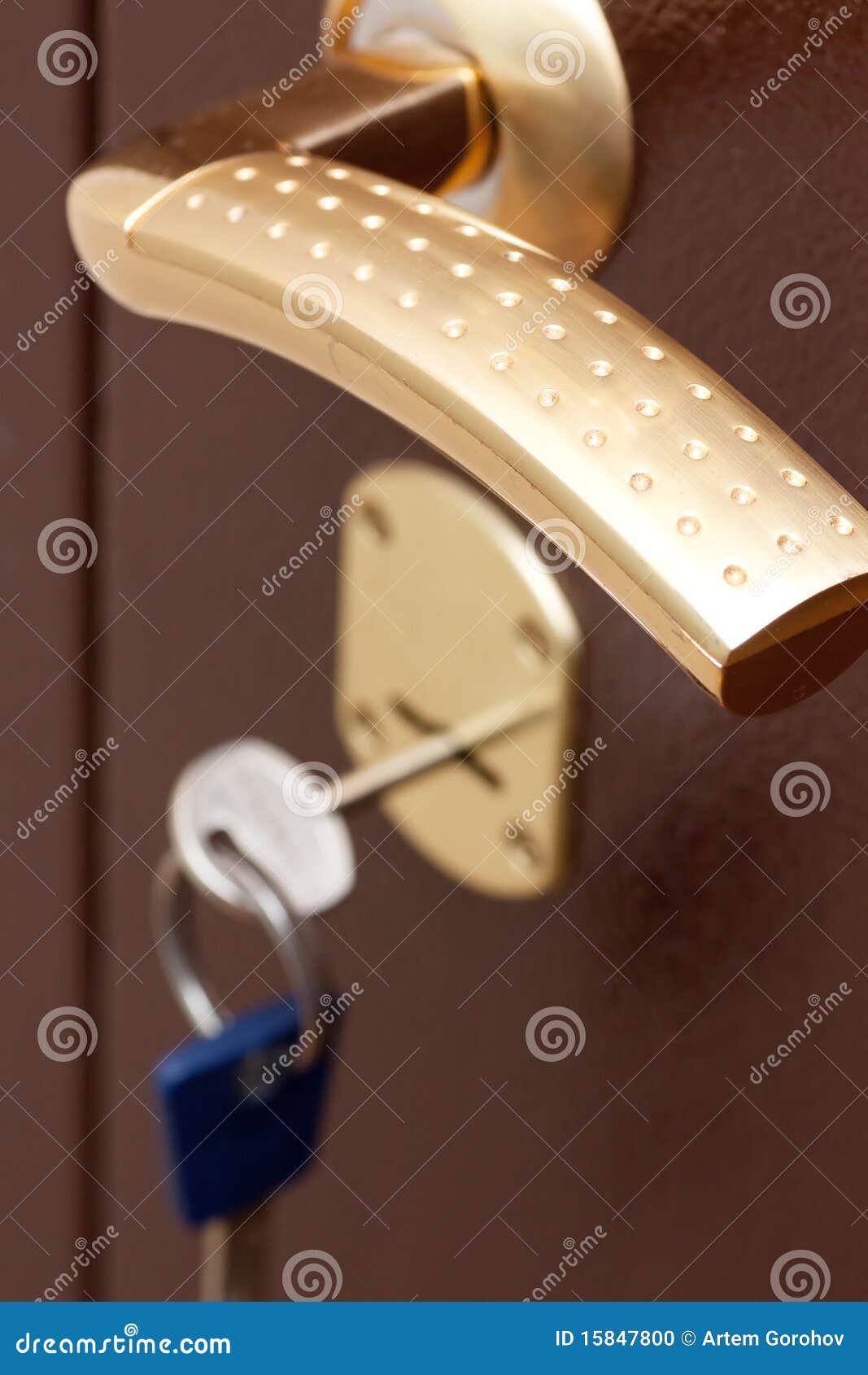 Door lock stock photo. Image of apartment, device, house - 15847800