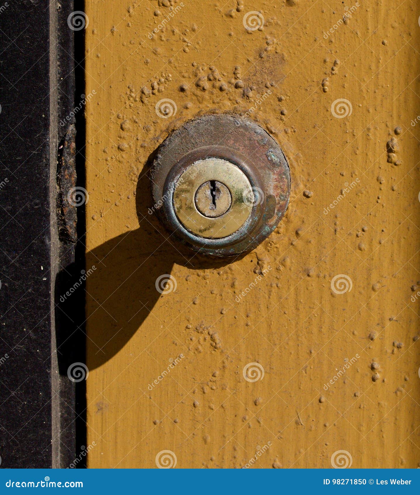 Door lock stock photo. Image of door, house, corroded - 98271850