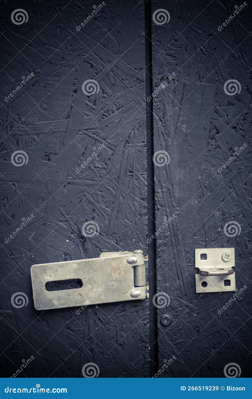 Door lock with hinge stock image. Image of retro, protection - 266519239