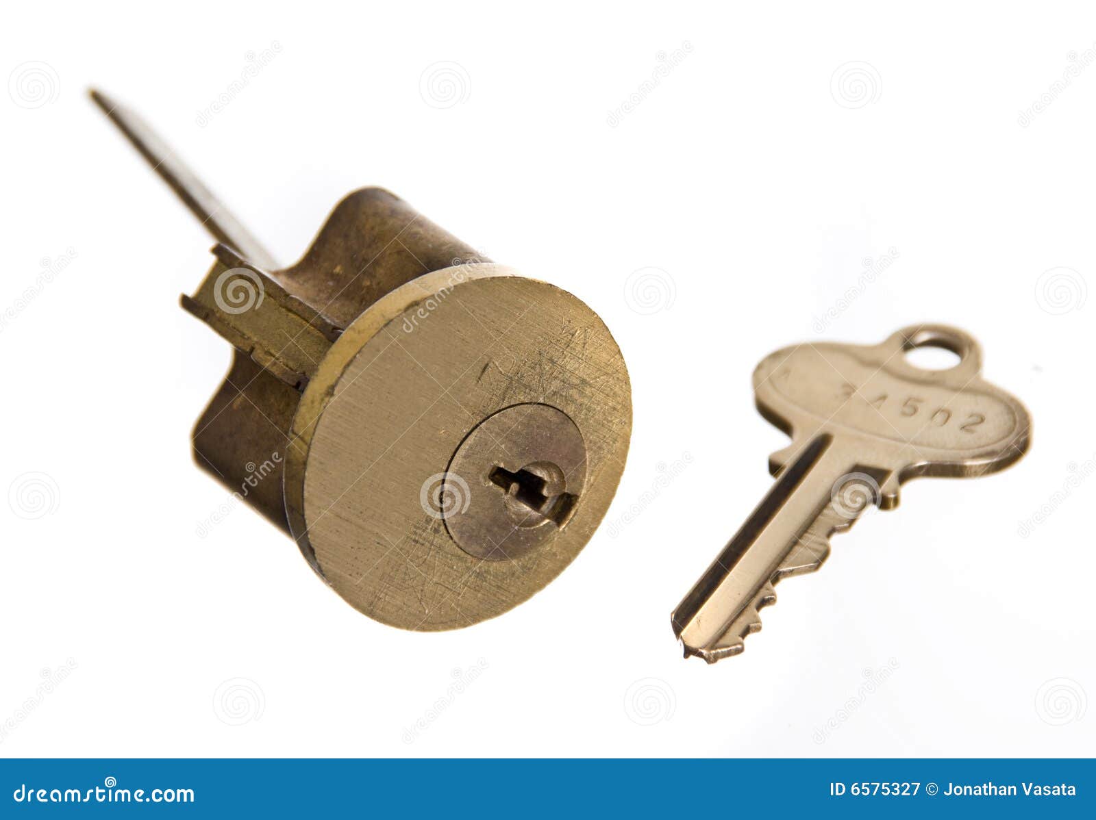 Door lock and house key stock image. Image of brass, door - 6575327