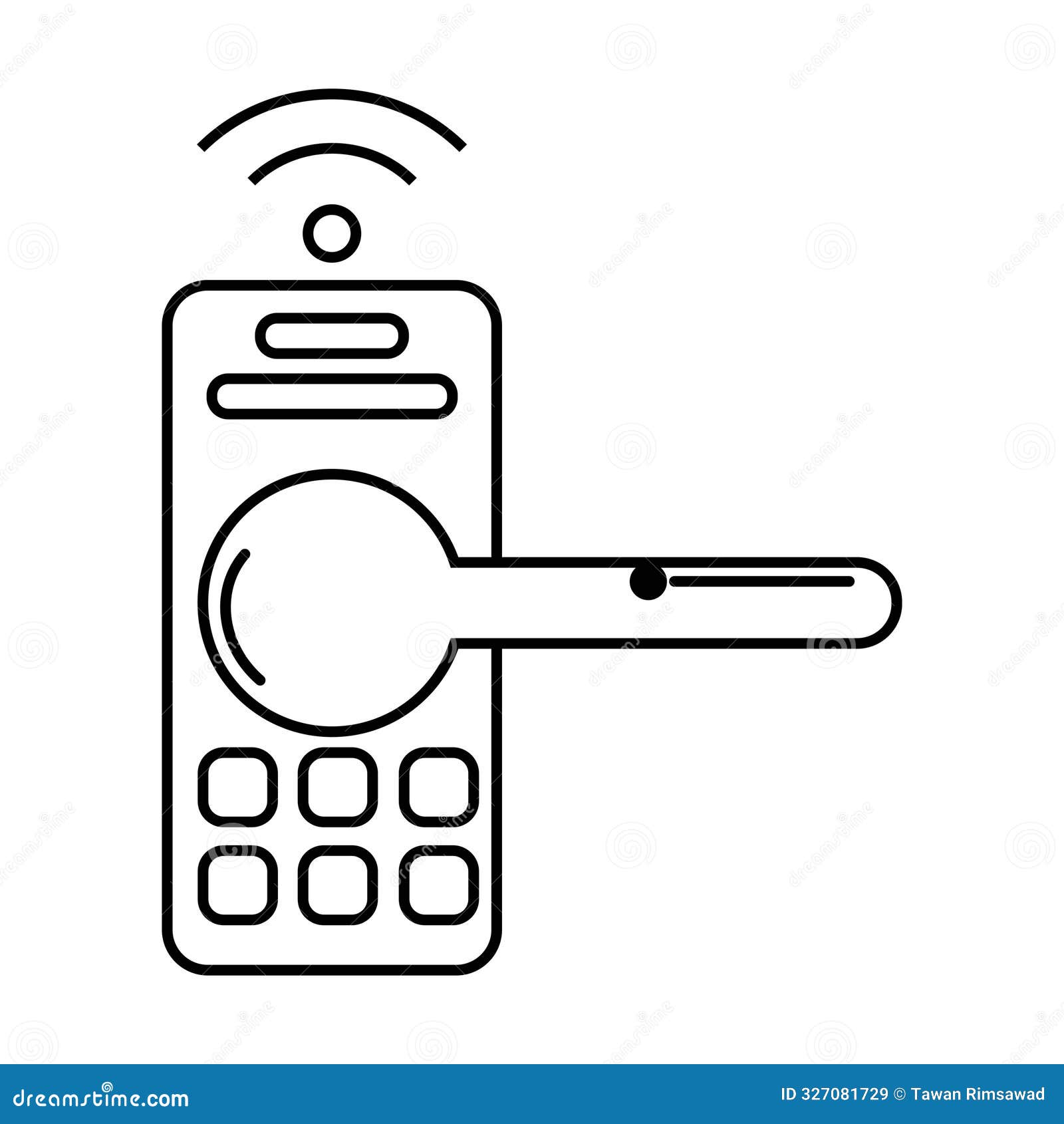 Door lock icon vector stock vector. Illustration of lock - 327081729