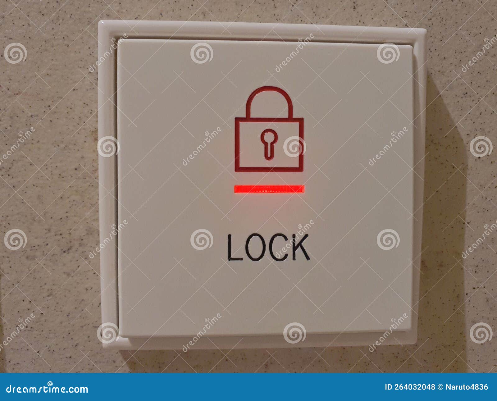 Door lock indicator stock photo. Image of sign, green - 264032048
