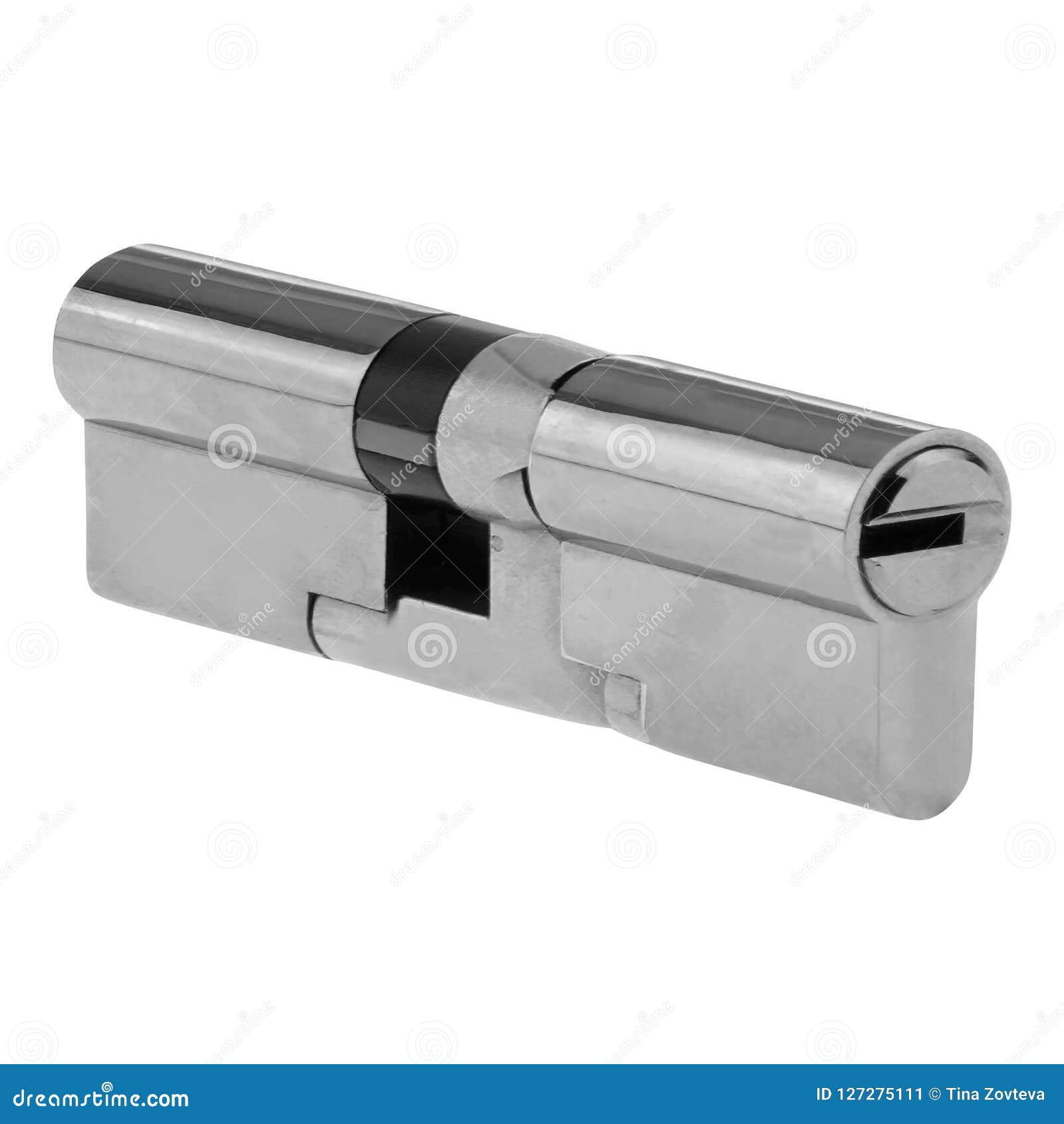 Door Lock Isolated on White Stock Image - Image of object, handle ...