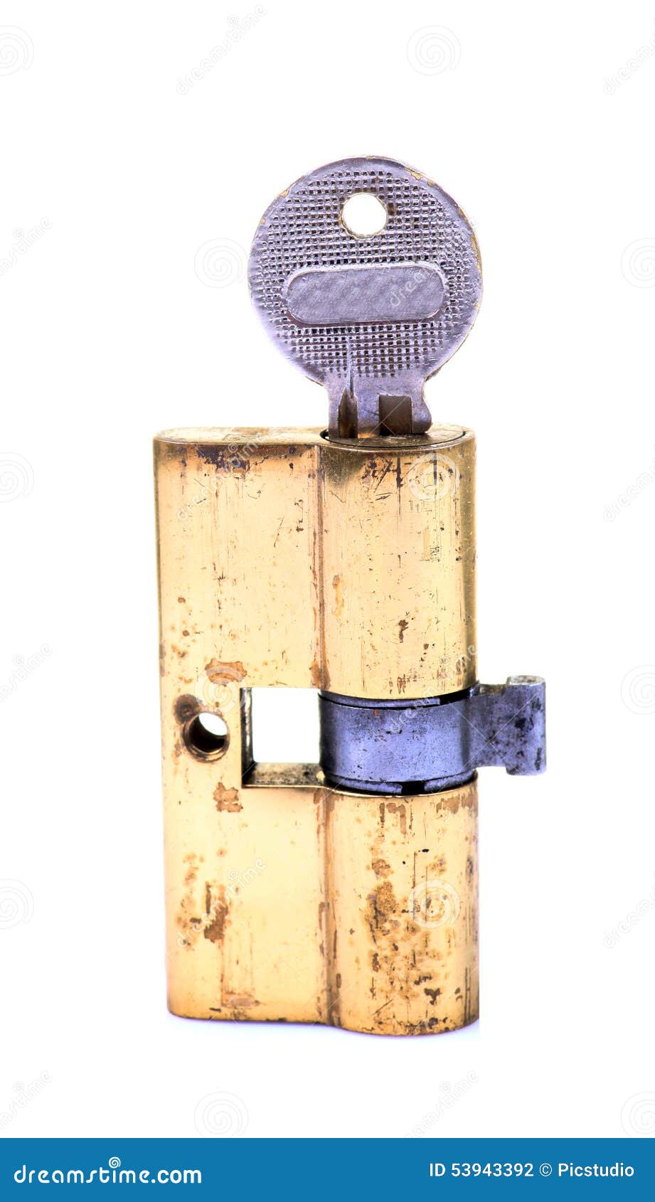 Door lock and key stock photo. Image of lock, door, brass - 53943392