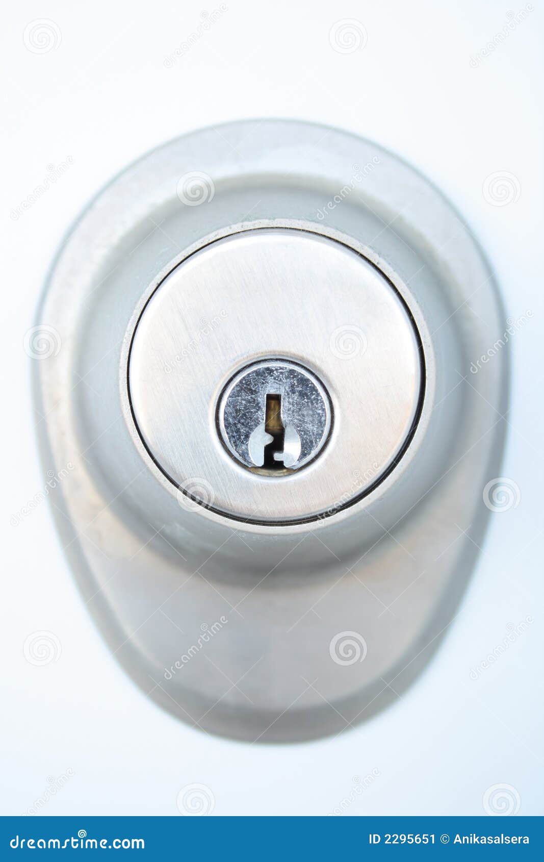 Door lock with keyhole stock image. Image of access, home - 2295651