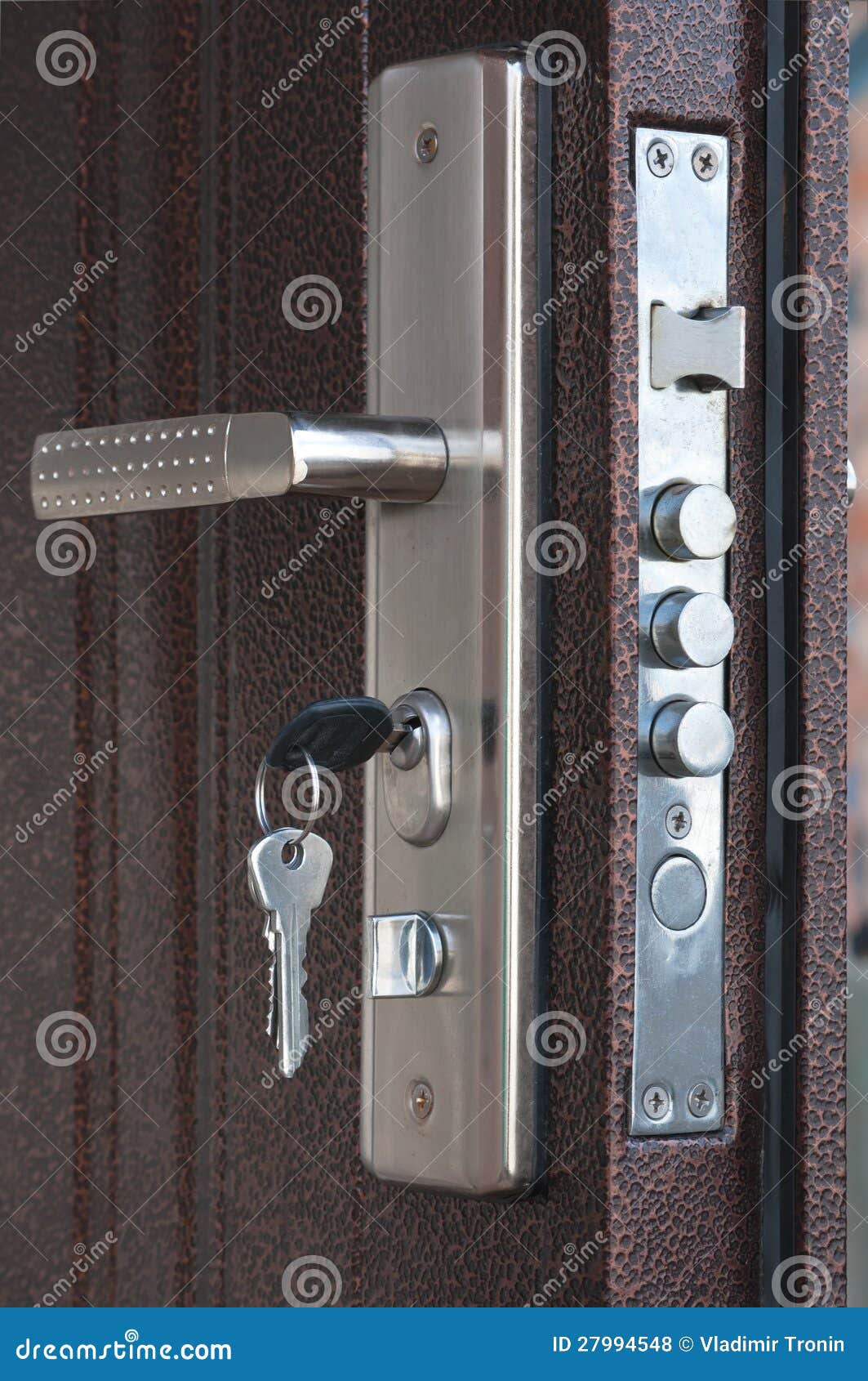 Door lock with keys stock photo. Image of metal, lock - 27994548
