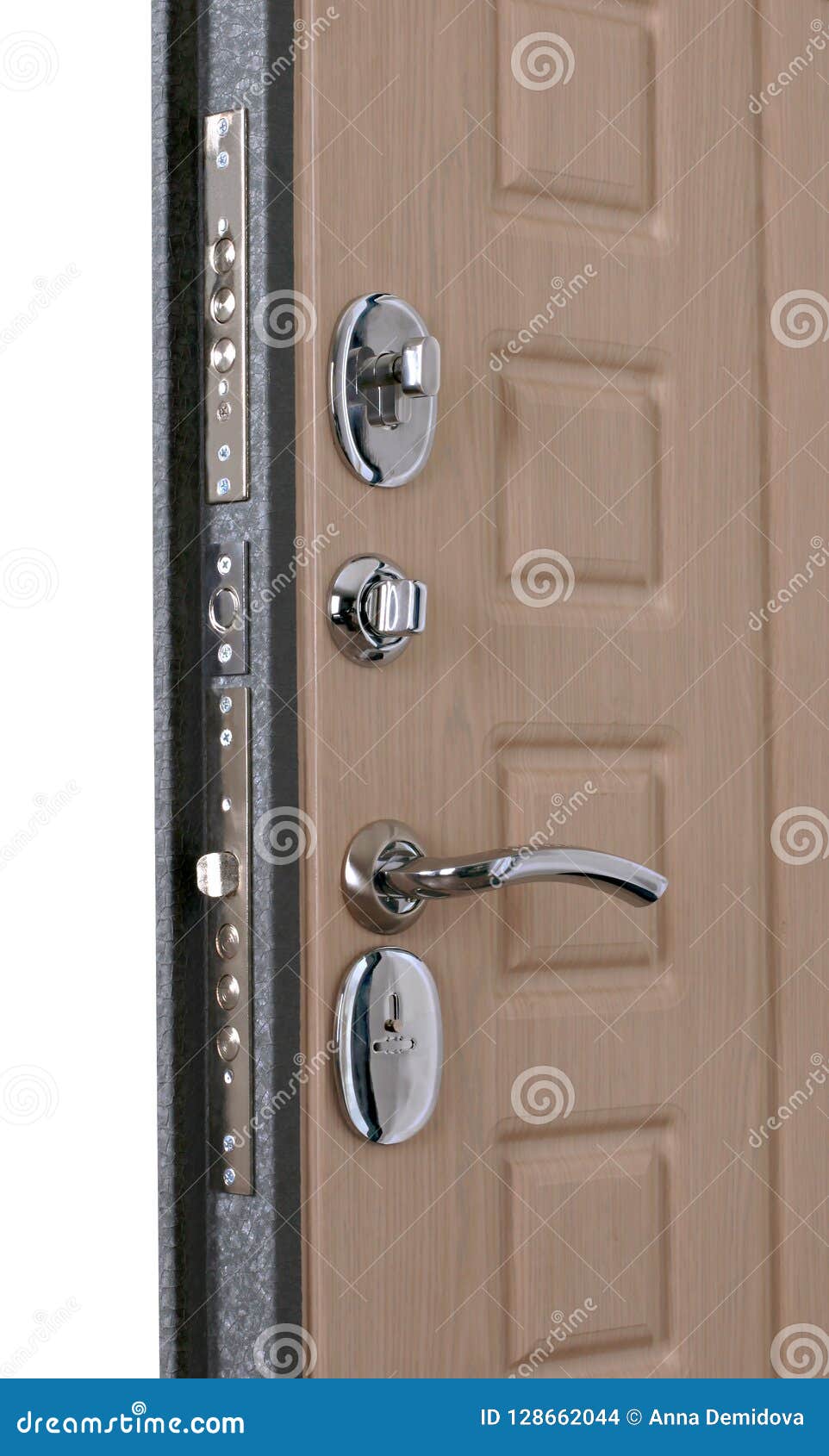 Door Lock, Side View, Close-up Stock Photo - Image of entrance, female ...
