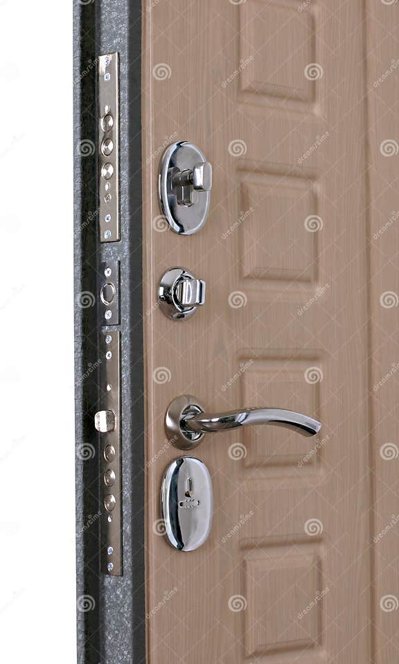 Door Lock, Side View, Close-up Stock Photo - Image of entrance, female ...