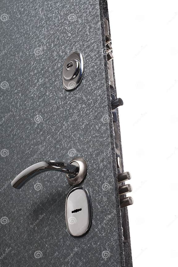 Door Lock, Side View, Close-up Stock Image - Image of close, home ...