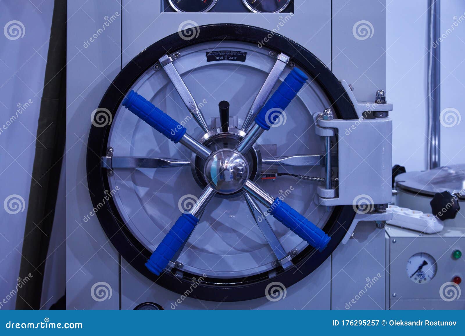 Door and Locking Device of a Large Powerful Sterilizer. Medical ...