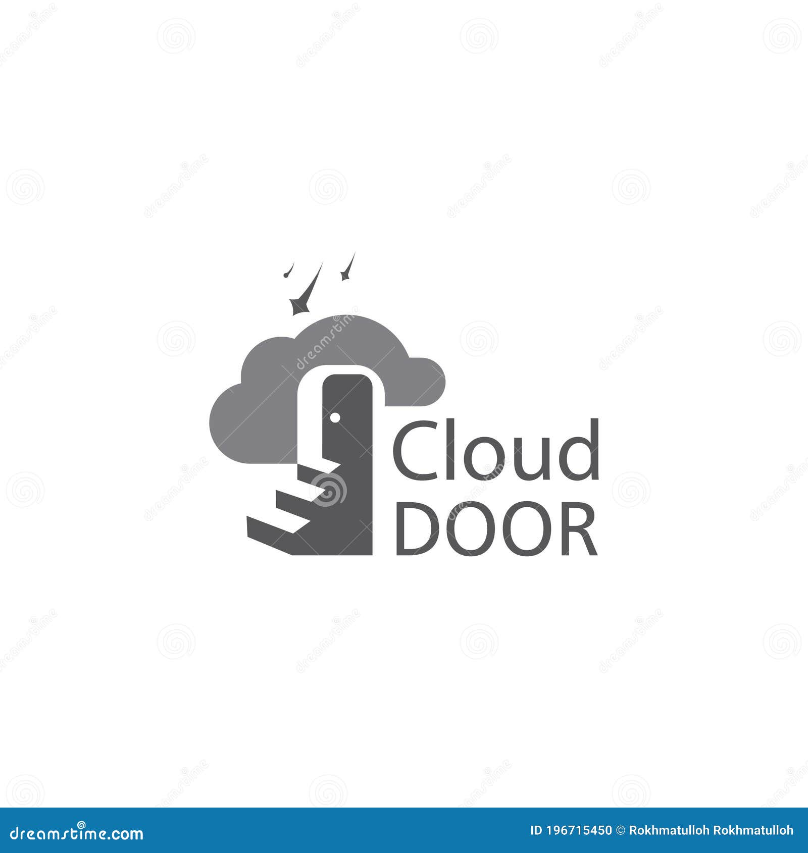 Door Logo Cloud Illustration Design Company Template Vector Stock ...
