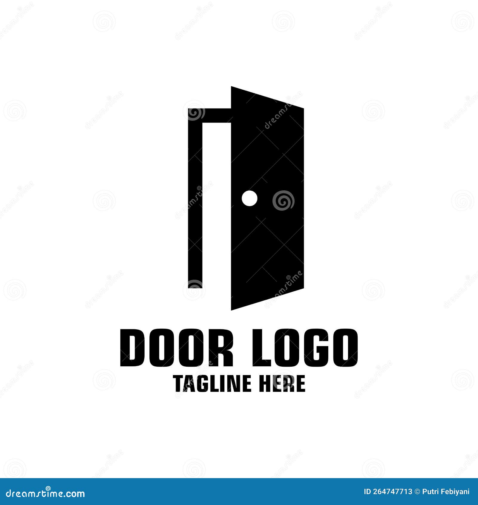 Door Logo Design stock vector. Illustration of presentation - 264747713