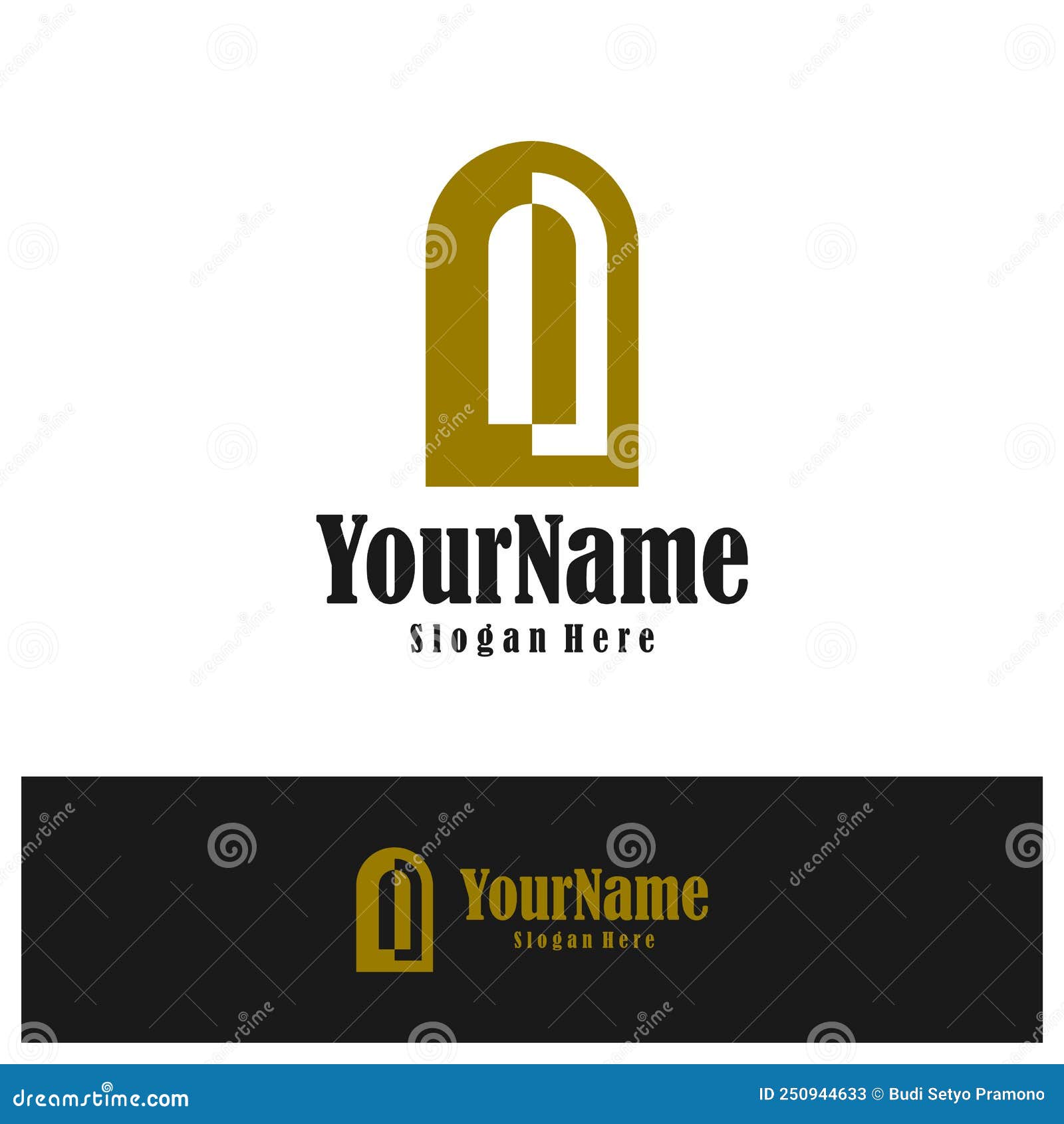 Door Logo Design Template. Door Logo Concept Vector Stock Illustration ...