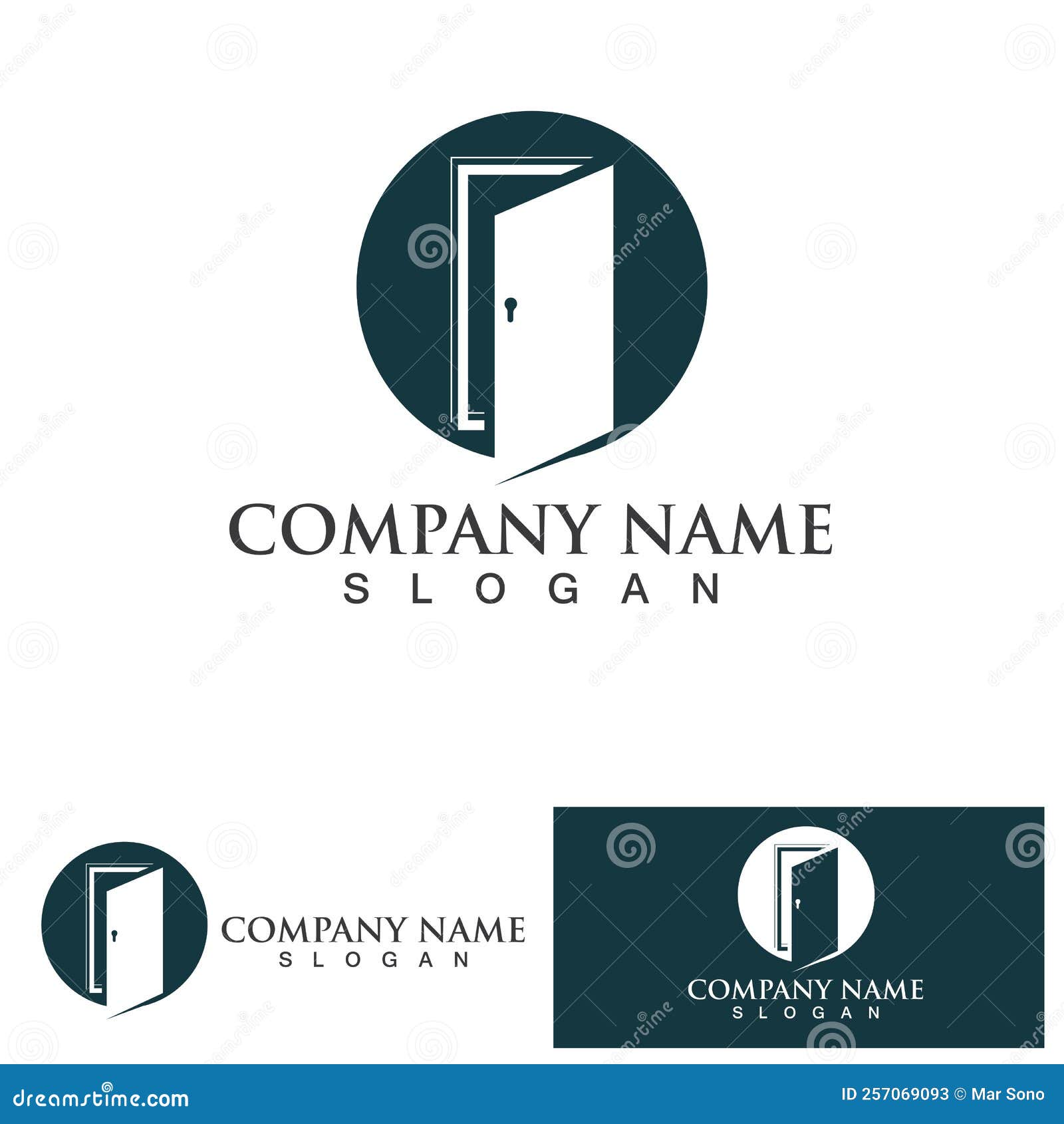 Door Logo and Symbol Vector Stock Vector - Illustration of room, open ...