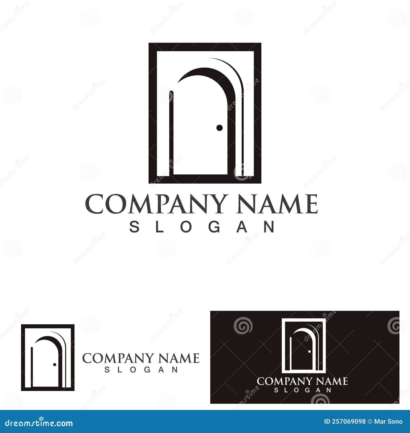 Door Logo and Symbol Vector Stock Vector - Illustration of concept ...