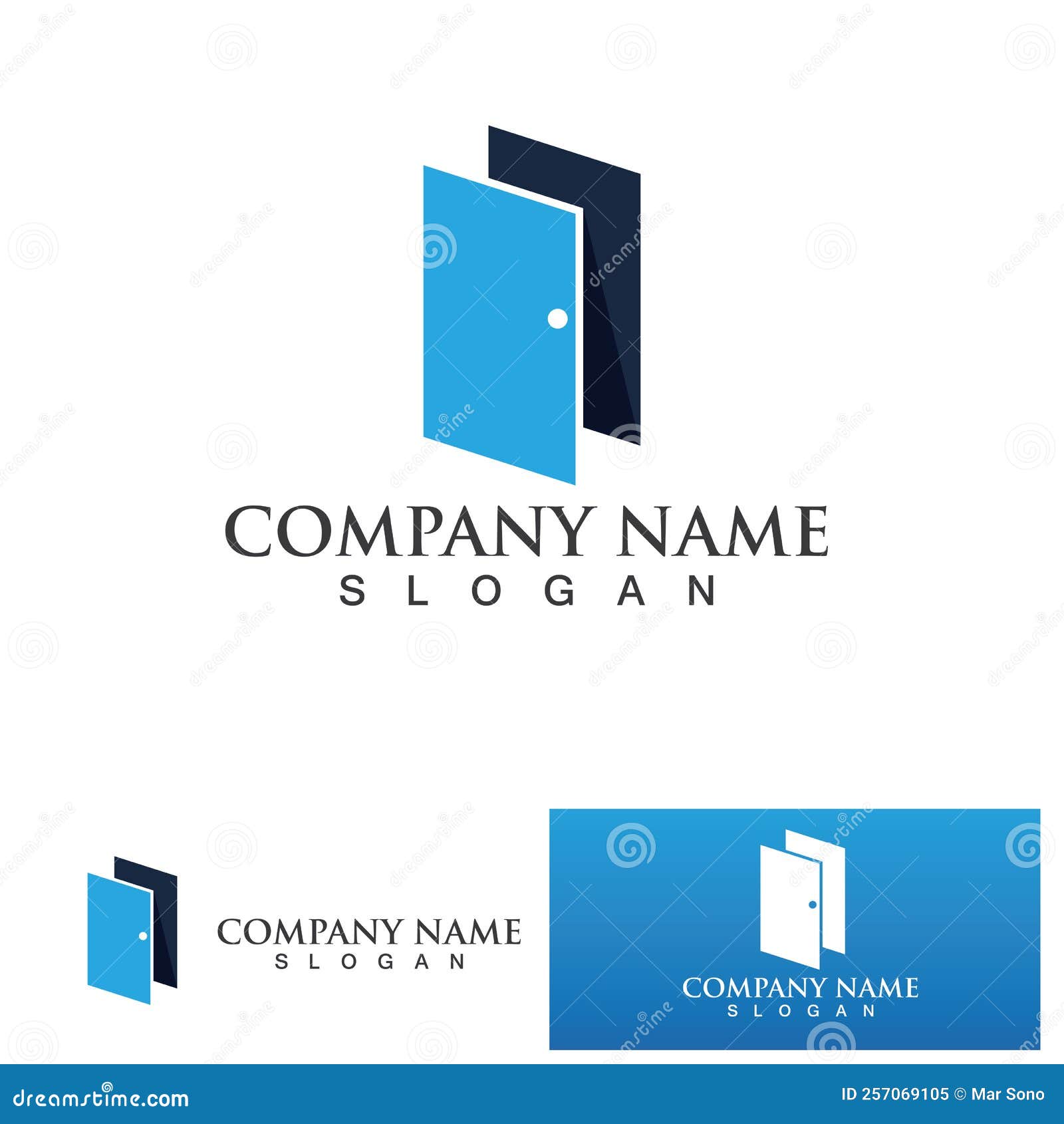 Door Logo and Symbol Vector Stock Vector - Illustration of exit, design ...