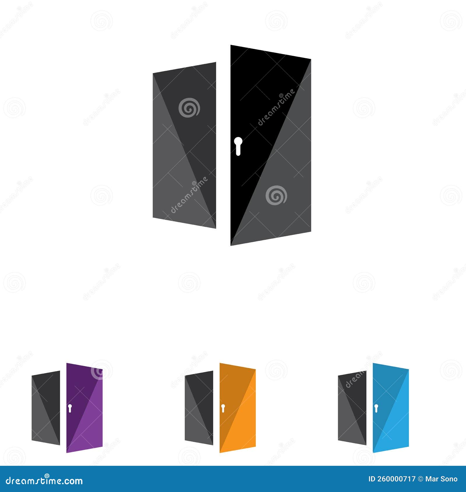 Door Logo and Symbol Vector Stock Vector - Illustration of abstract ...