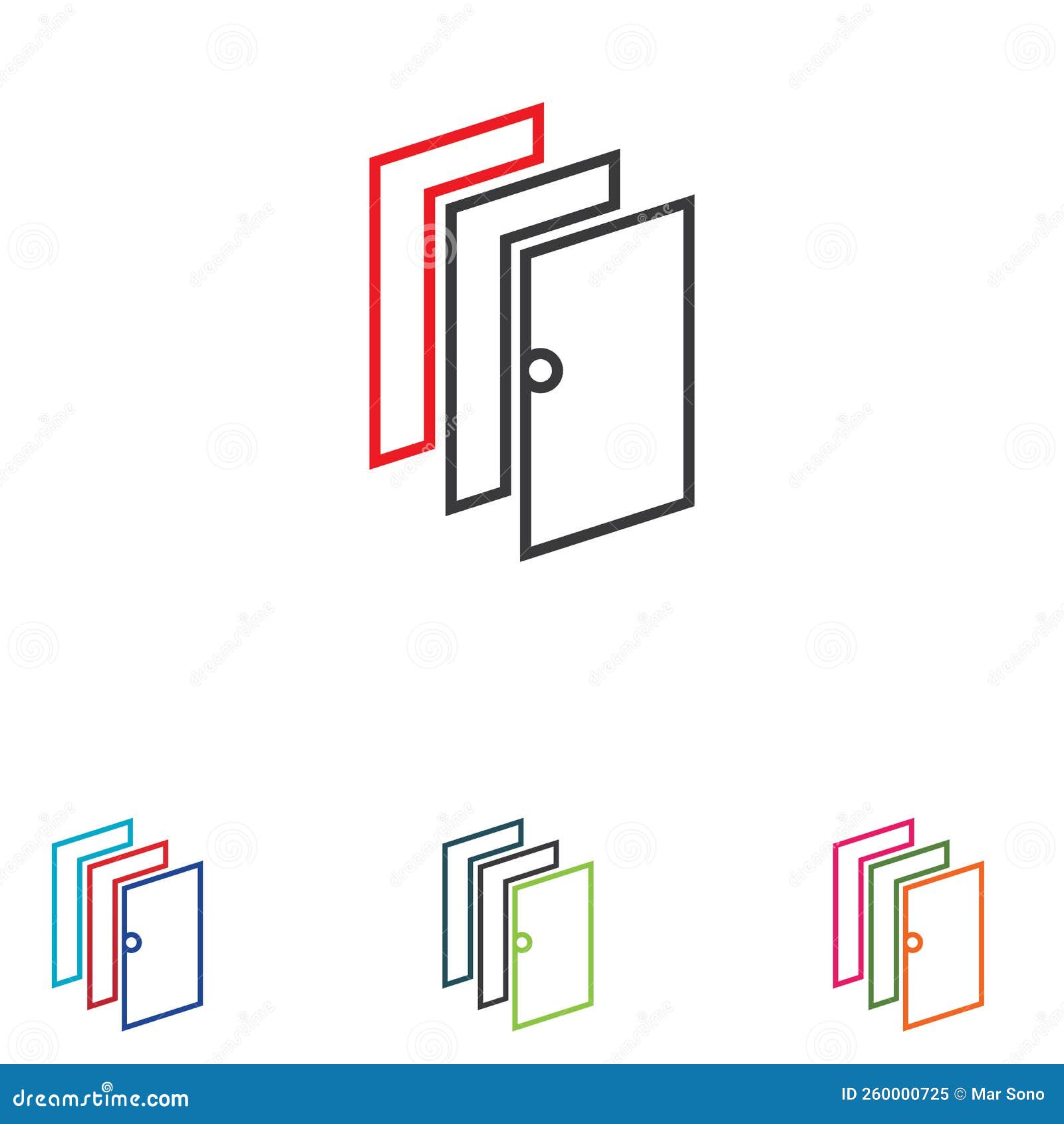 Door Logo and Symbol Vector Stock Vector - Illustration of symbol, open ...