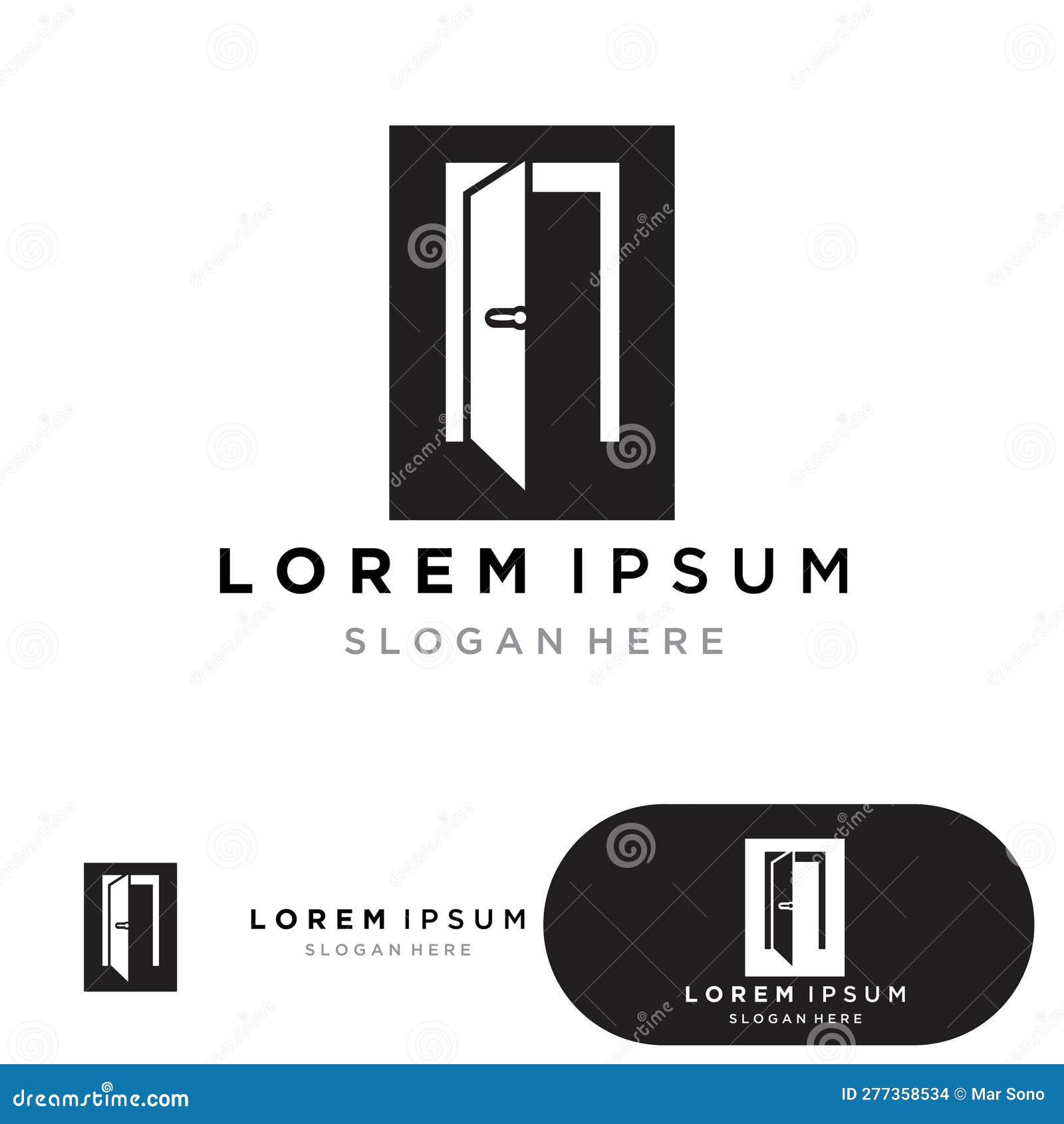 Door Logo and Symbol Vector Stock Vector - Illustration of graphic ...