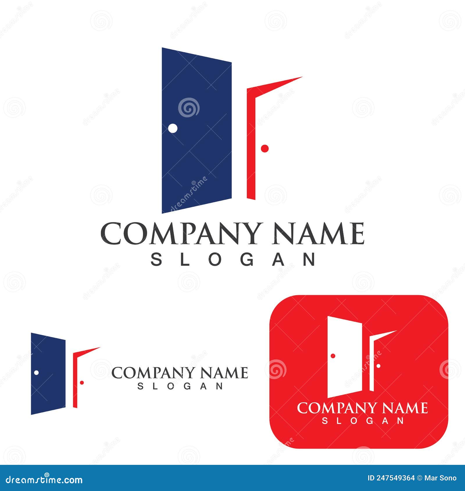 Door Logo and Symbol Vector Stock Vector - Illustration of design ...