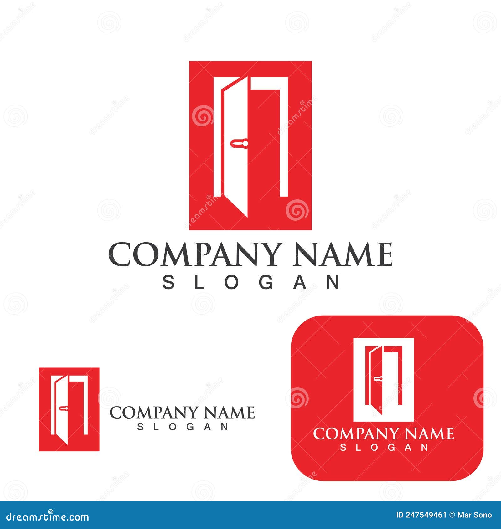 Door Logo and Symbol Vector Stock Vector - Illustration of logo ...