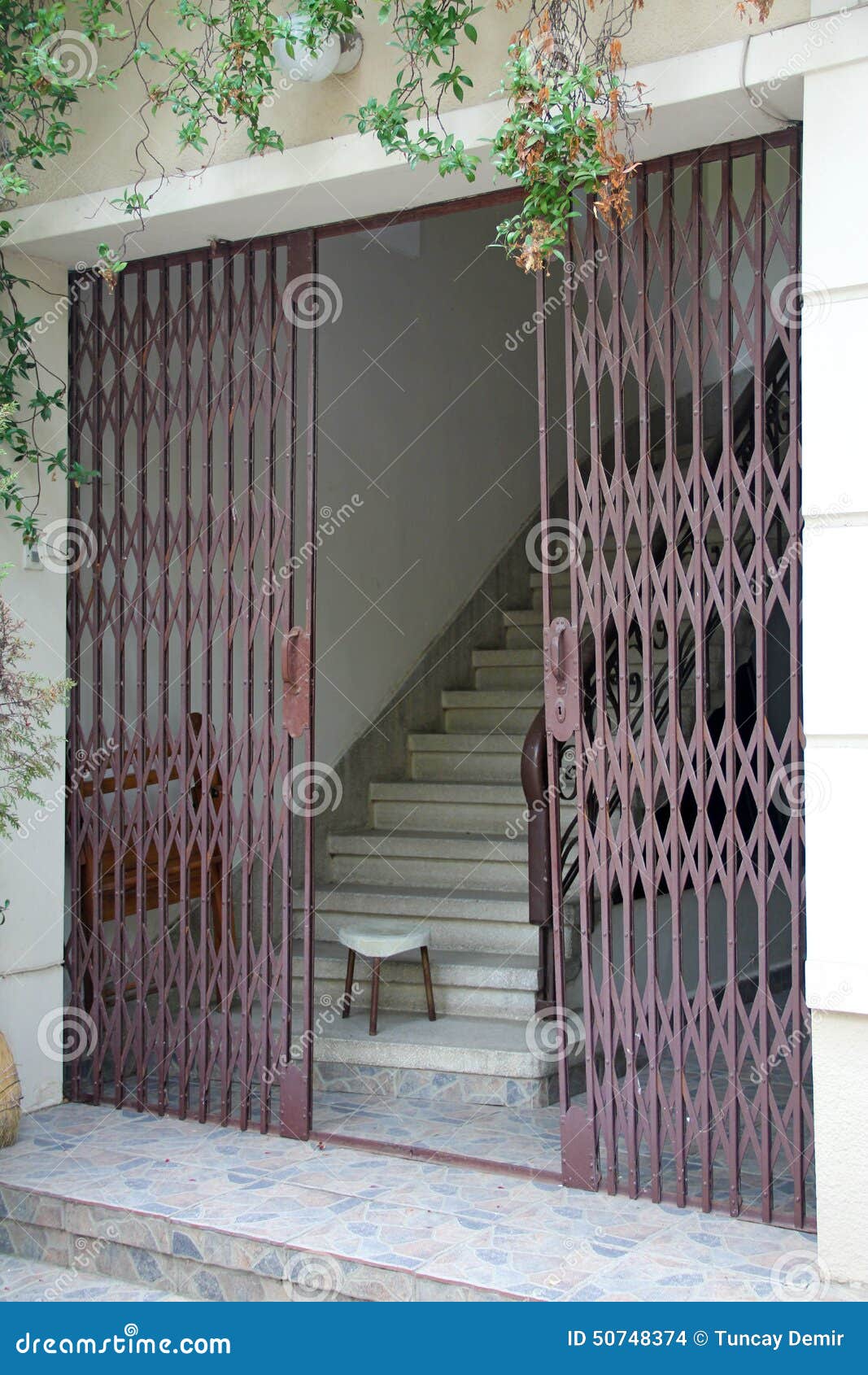 Door metal, shutters shop stock photo. Image of insurance - 50748374