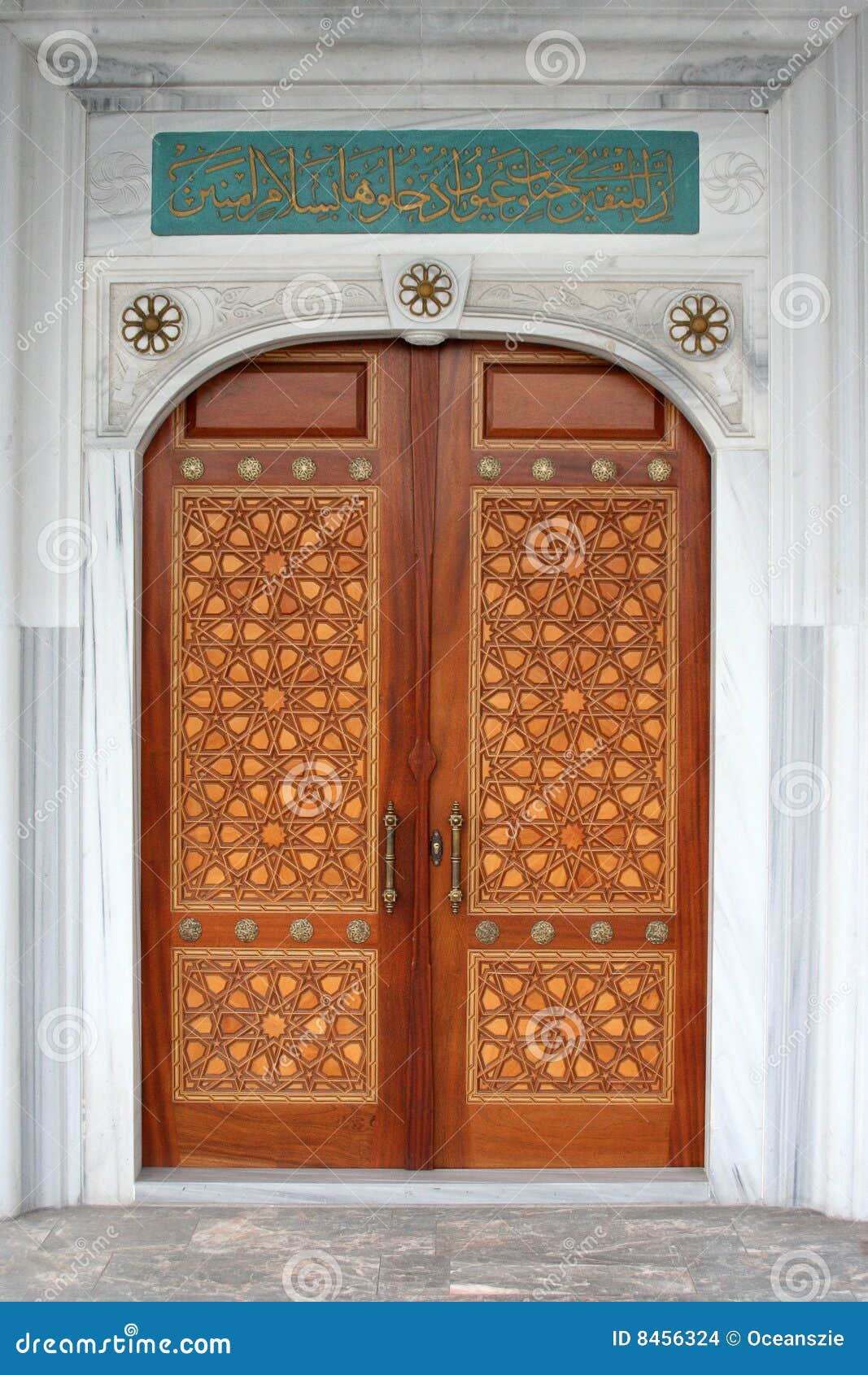The door of the mosque stock photo. Image of traditional - 8456324