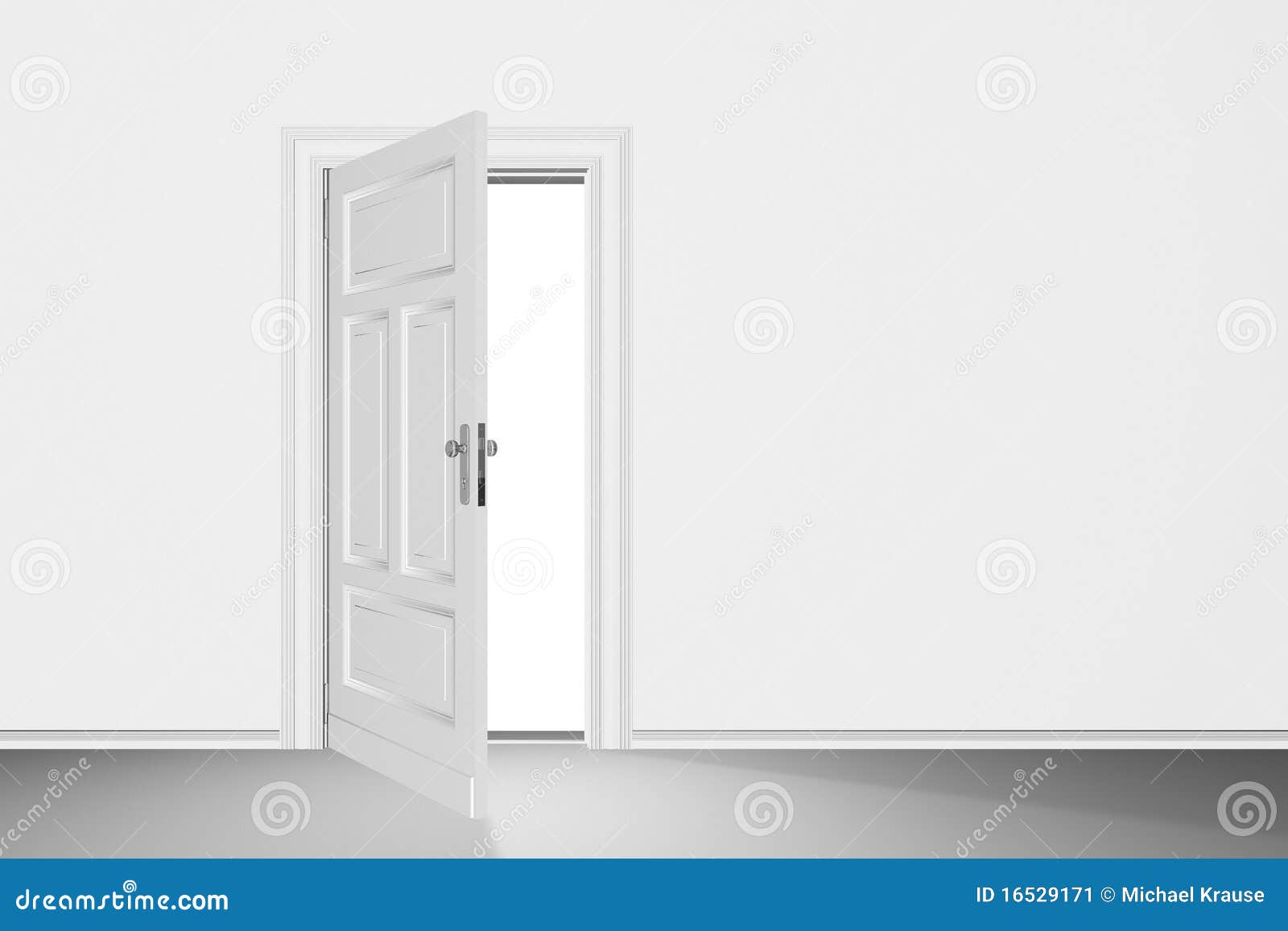 Door open stock illustration. Illustration of doorknob - 16529171
