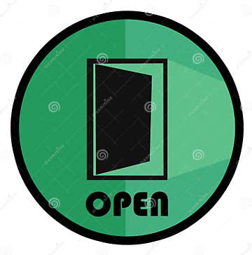 The door open logo logo stock illustration. Illustration of logo - 96147112