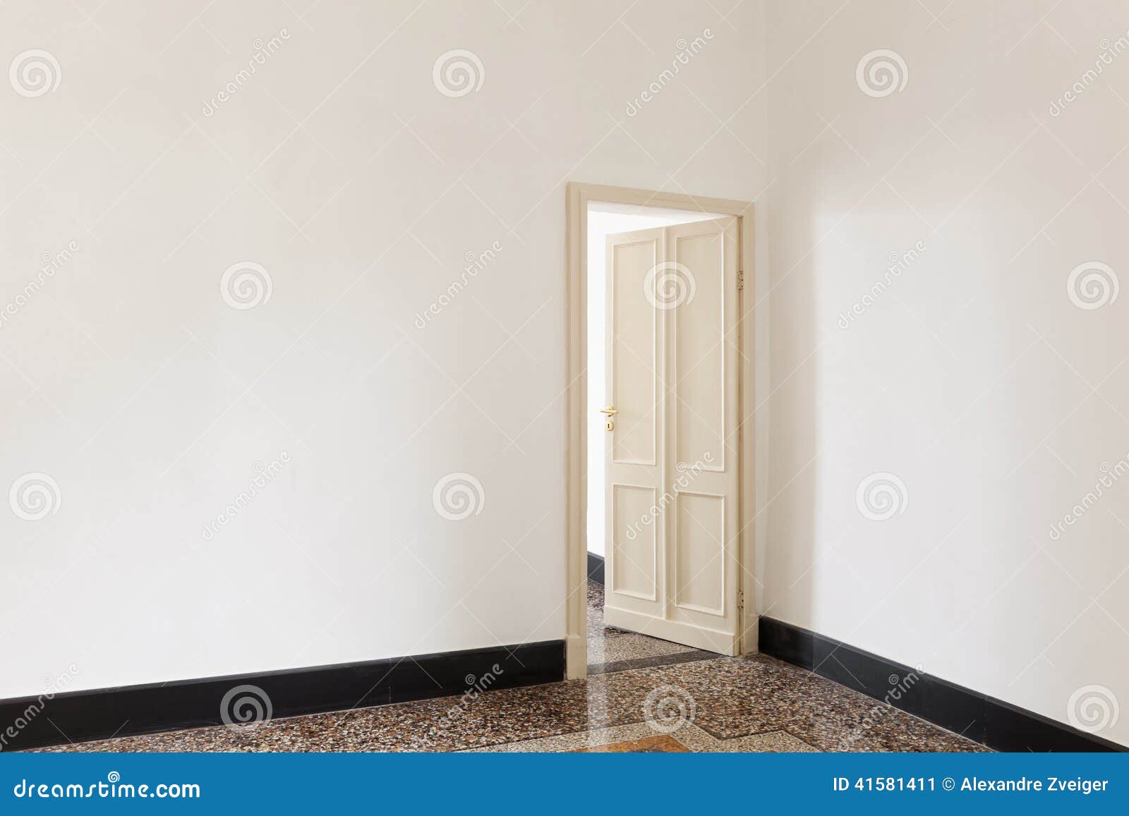 Door open of a room stock image. Image of inside, flat - 41581411