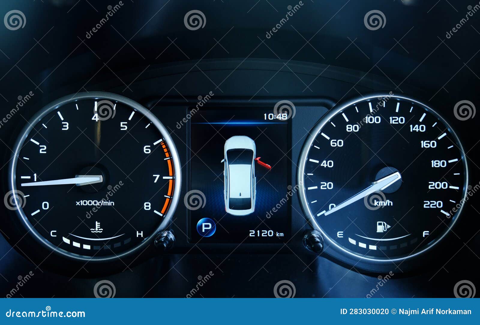 Door Open Sign Car Dashboard Stock Photo - Image of instrument ...