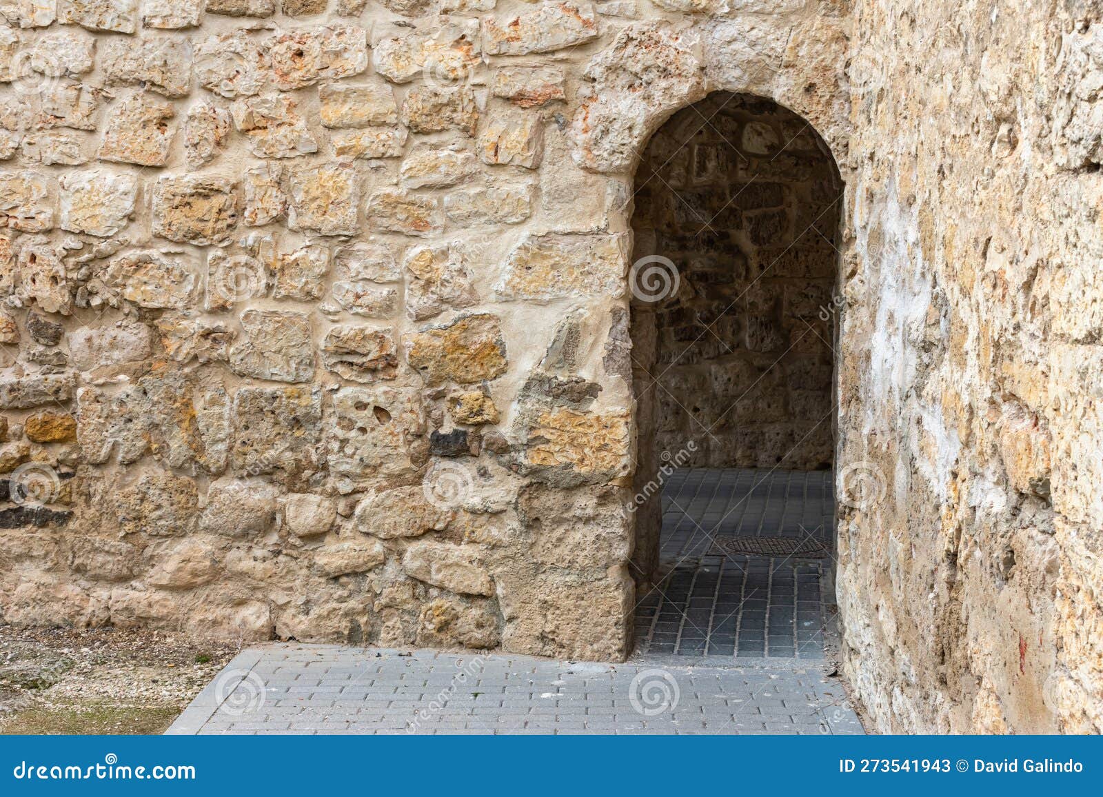 Door Opening in Old Stone Wall Stock Image - Image of interior, antique ...