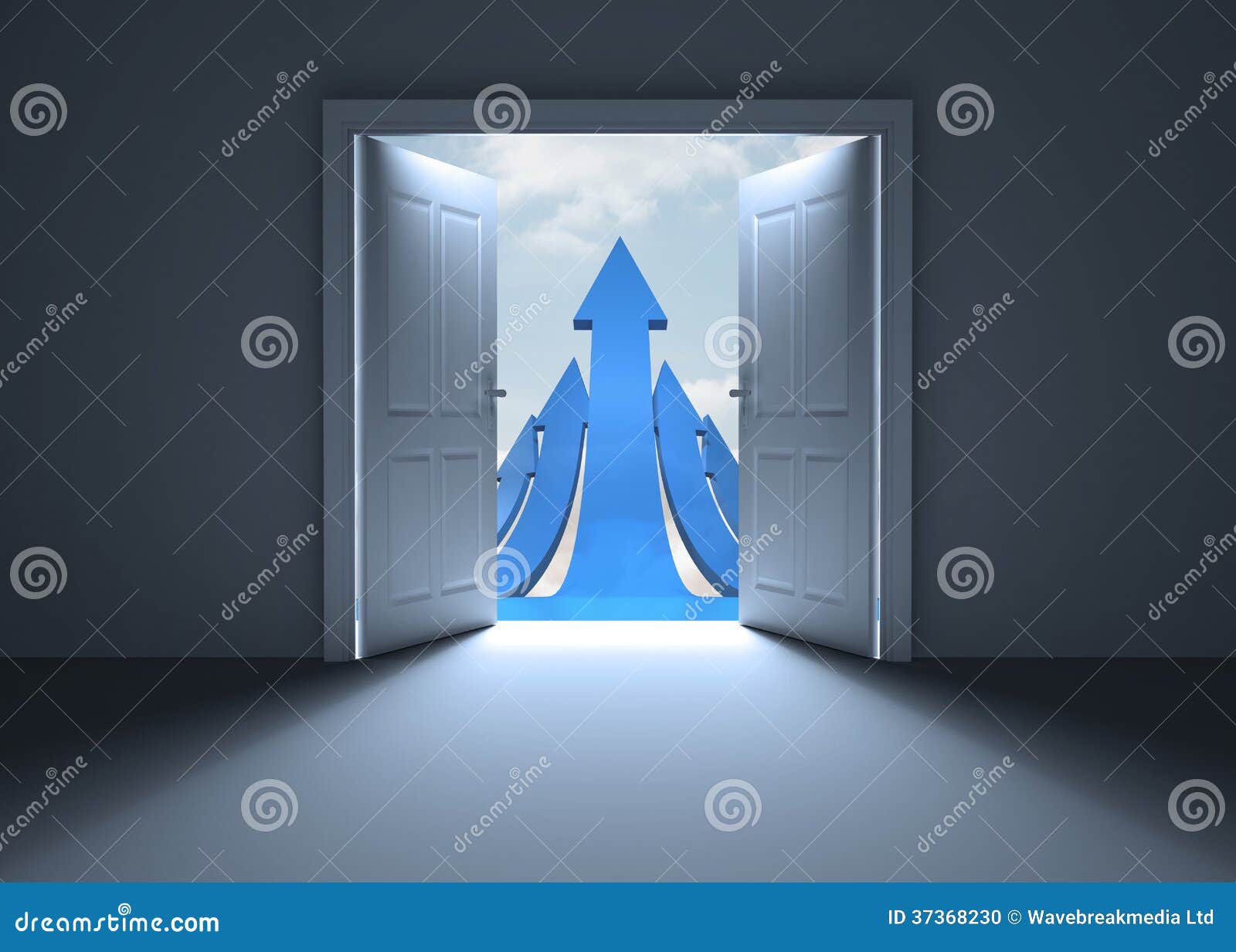 Door Opening To Show Arrow Stock Illustrations – 5 Door Opening To Show ...