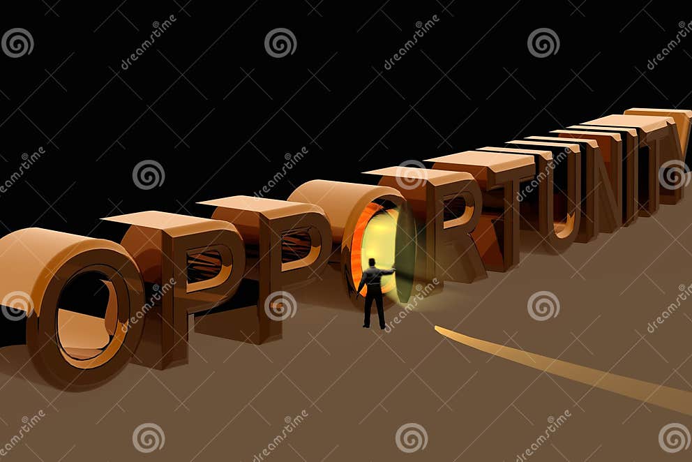Door of Opportunity stock illustration. Illustration of light - 660522