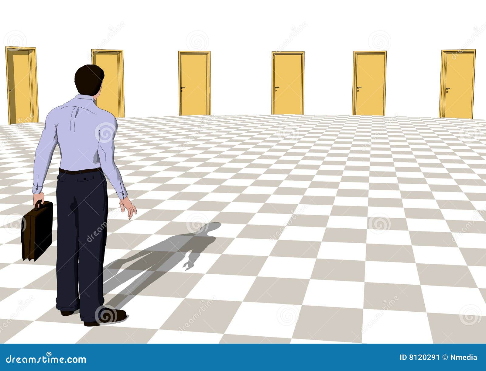 Door of Opportunity stock illustration. Illustration of decision - 8120291