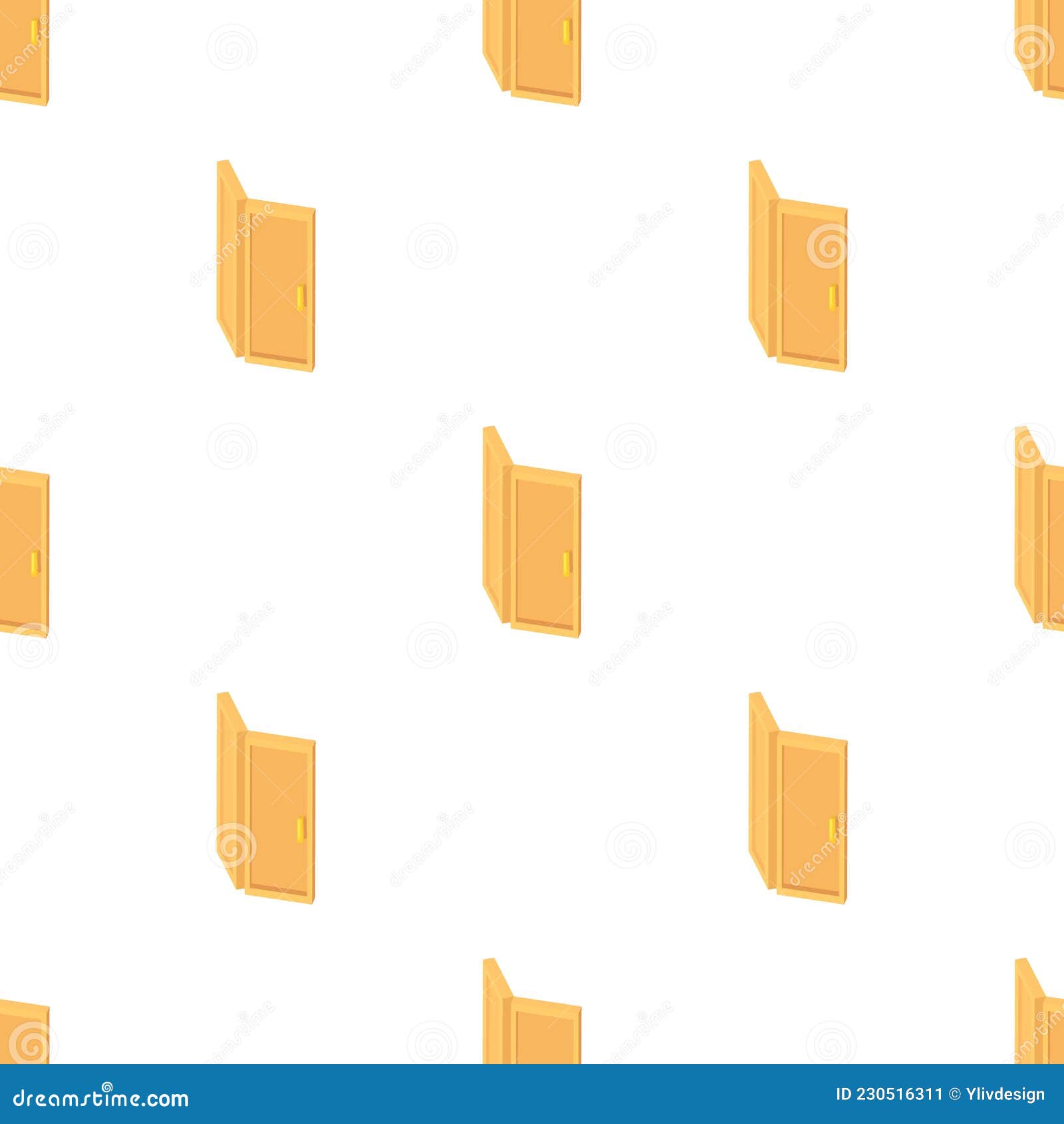 Door Pattern Seamless Vector Stock Vector - Illustration of design ...