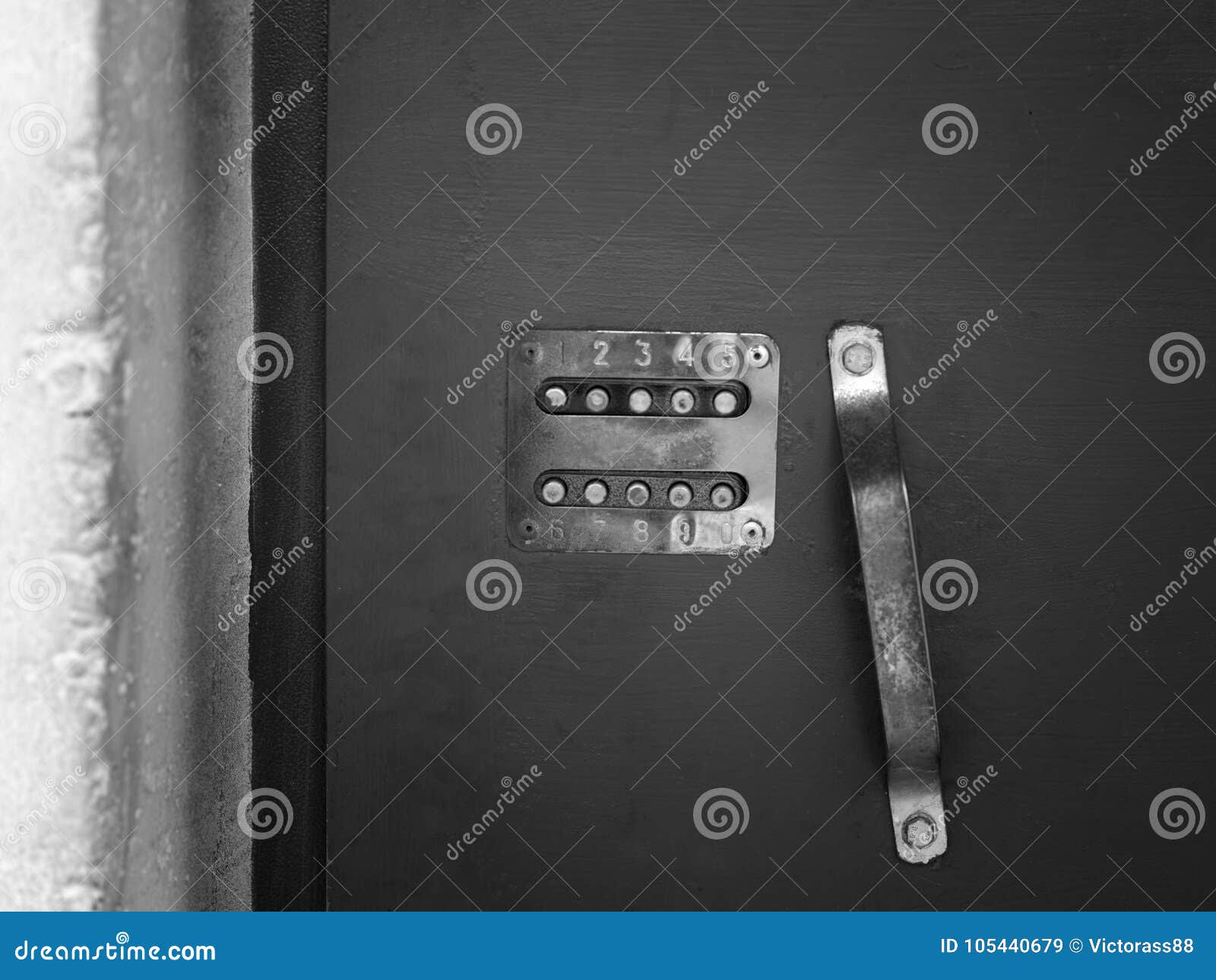 Door with Security Code stock image. Image of space - 105440679
