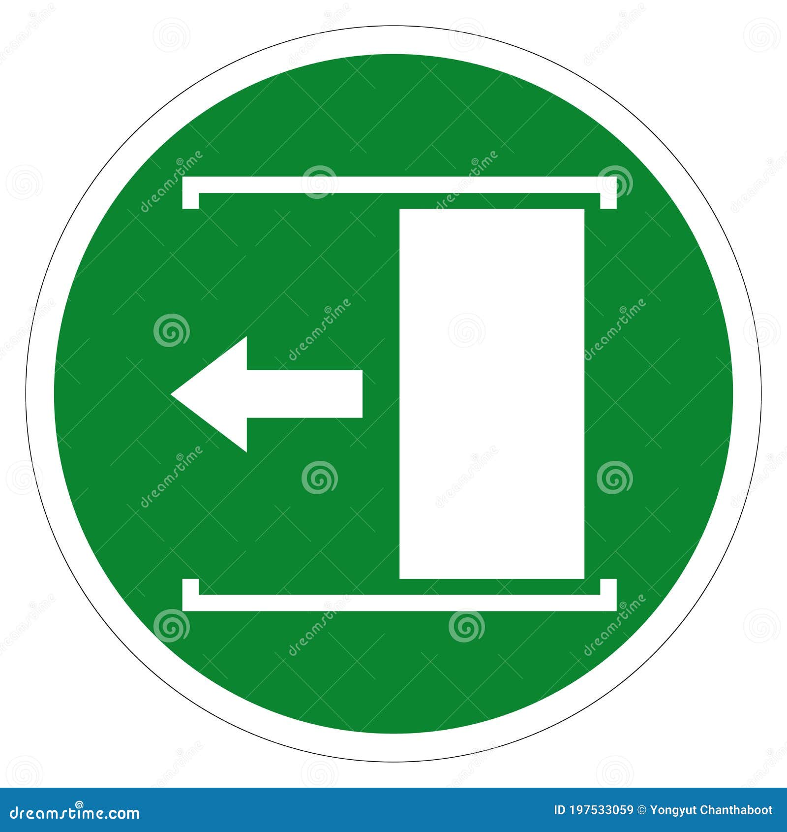 Door Slides Left To Open Symbol Sign, Vector Illustration, Isolate on ...