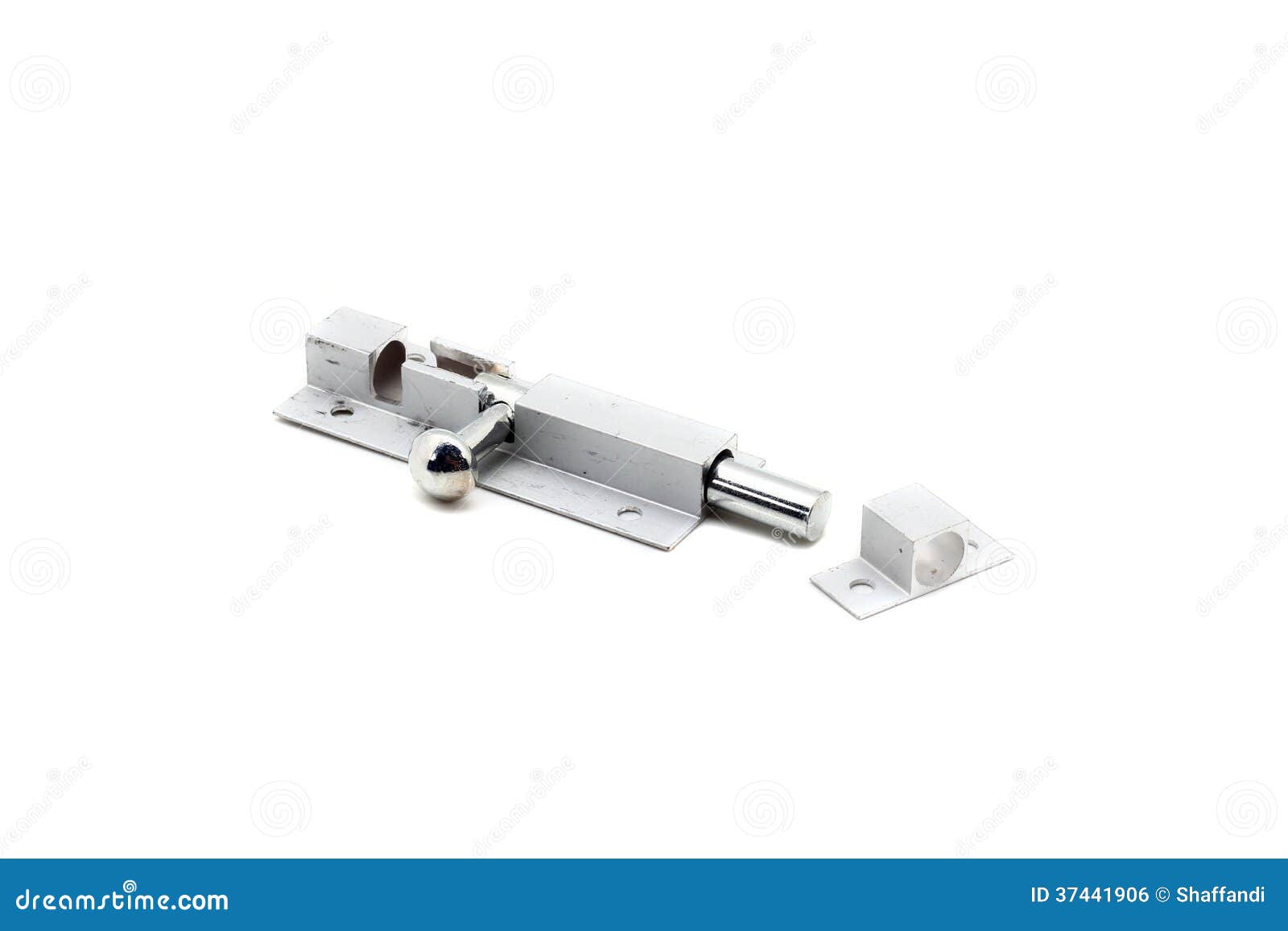 Door steel pad bolt stock photo. Image of construction - 37441906