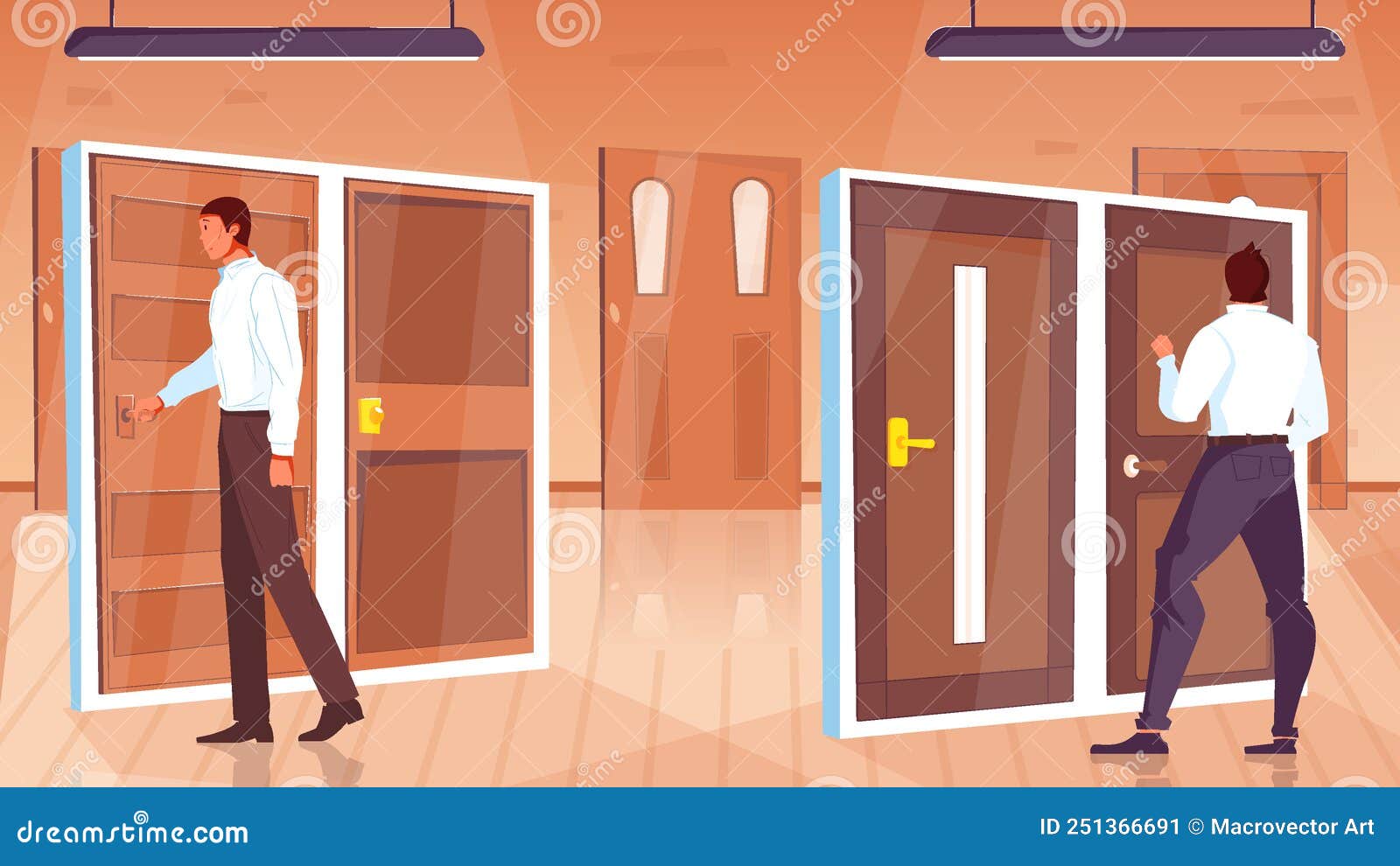 Door Store Illustration stock vector. Illustration of design - 251366691