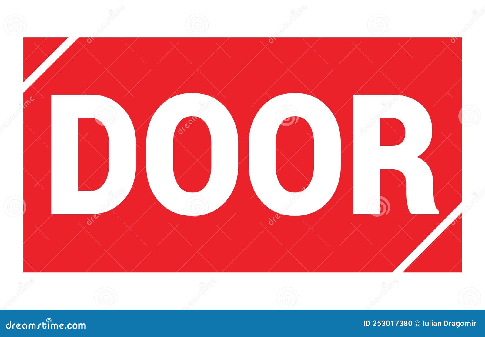 DOOR Text Written on Red Stamp Sign Stock Illustration - Illustration ...